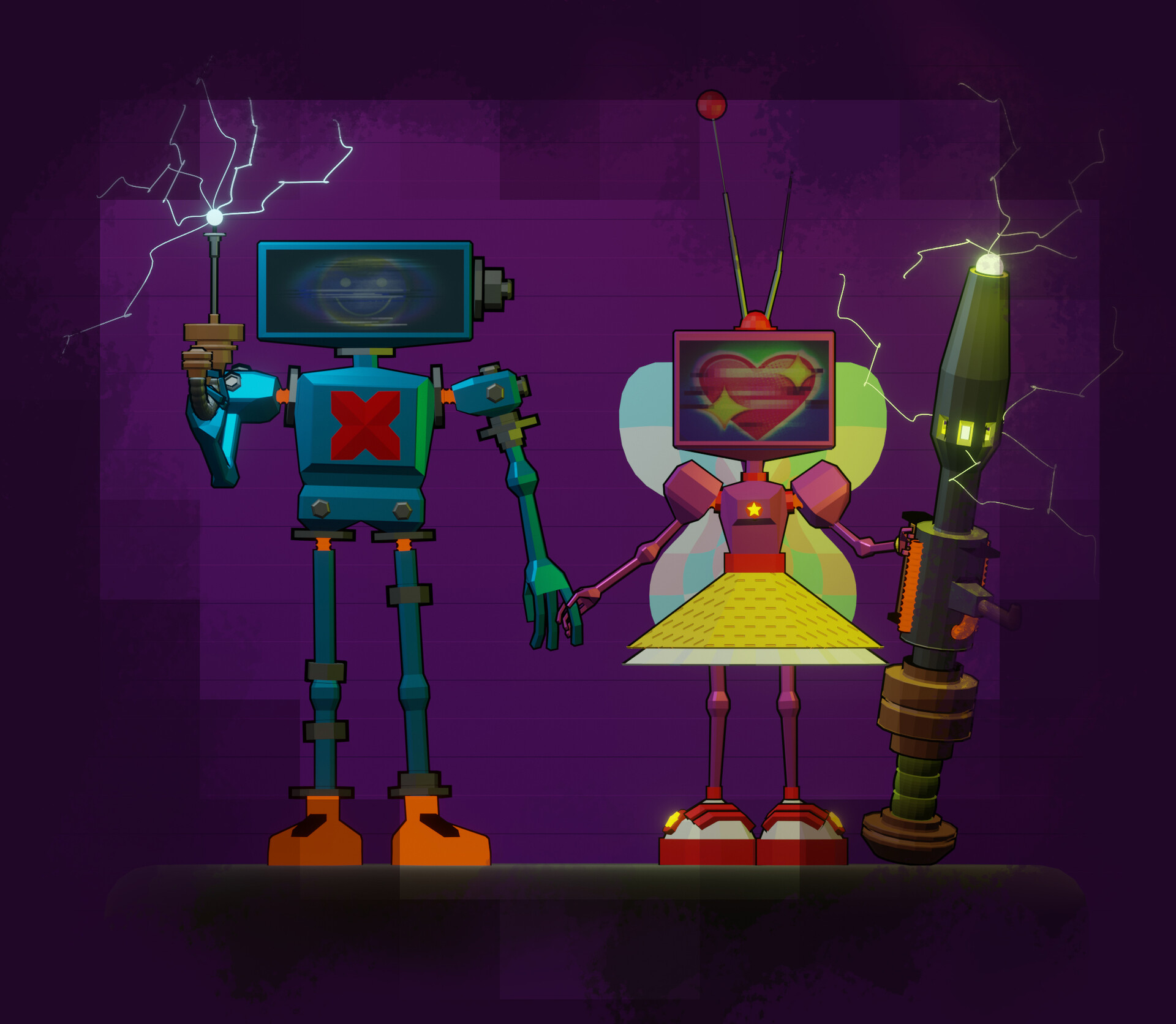 ArtStation - TV robots