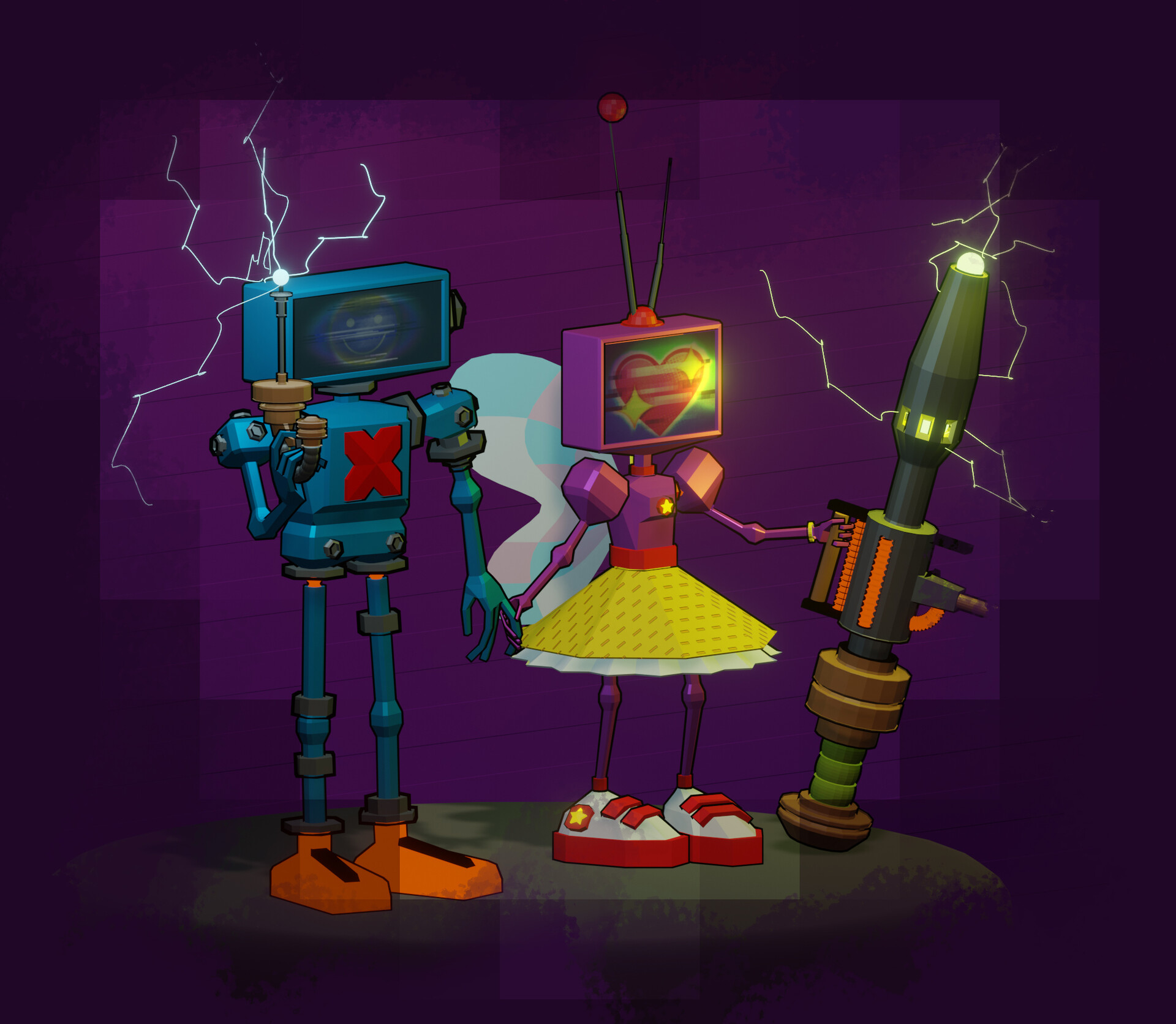 ArtStation - TV robots