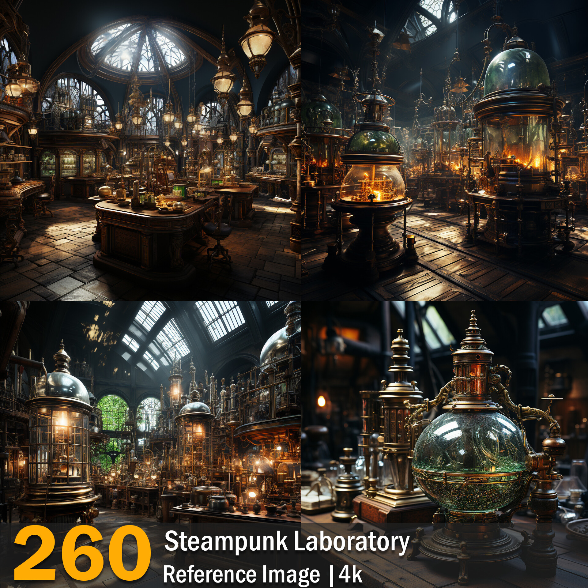 ArtStation - Steampunk Laboratory | Reference Images | 4K