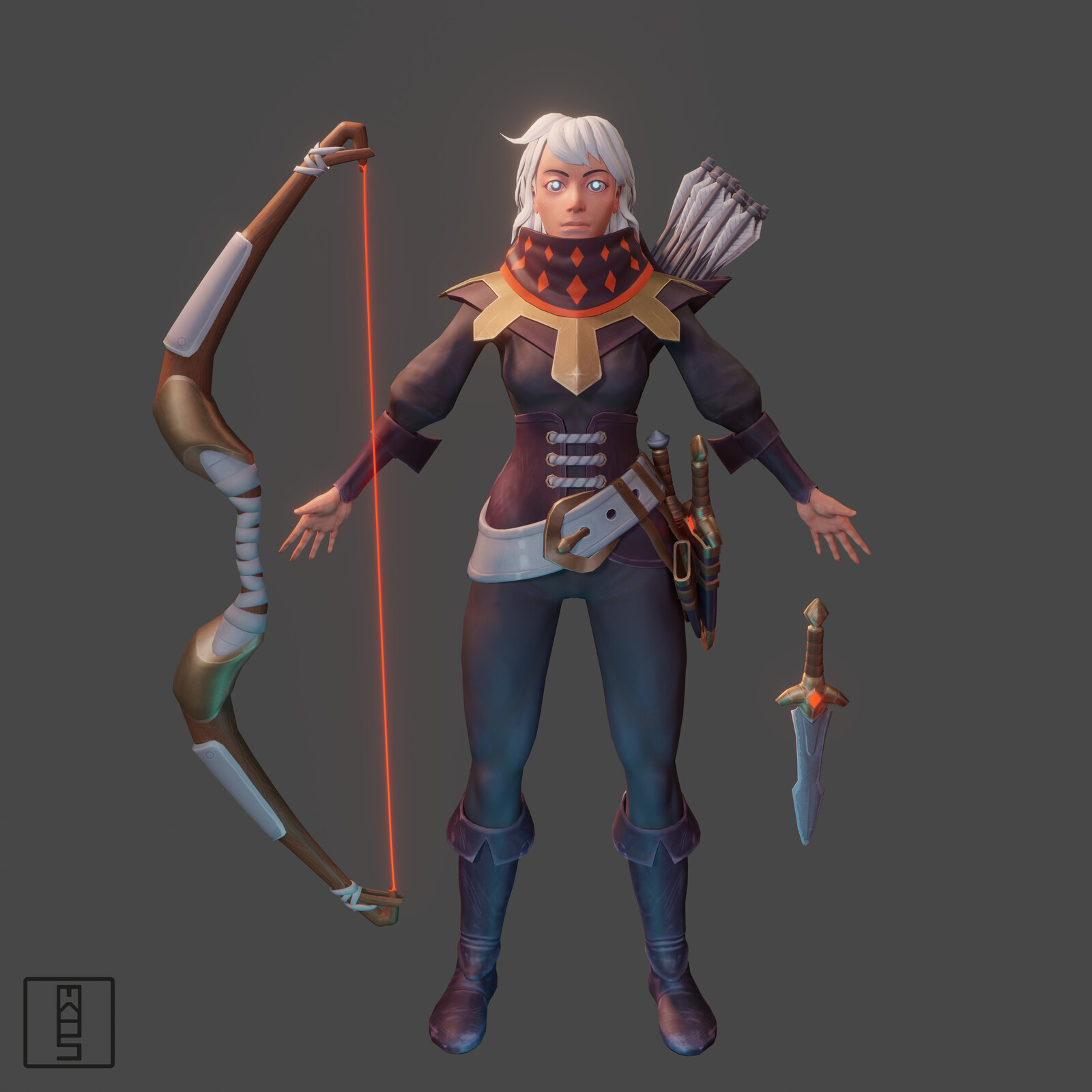 Mehmet Akın Sarıca - Female Archer 3D Model