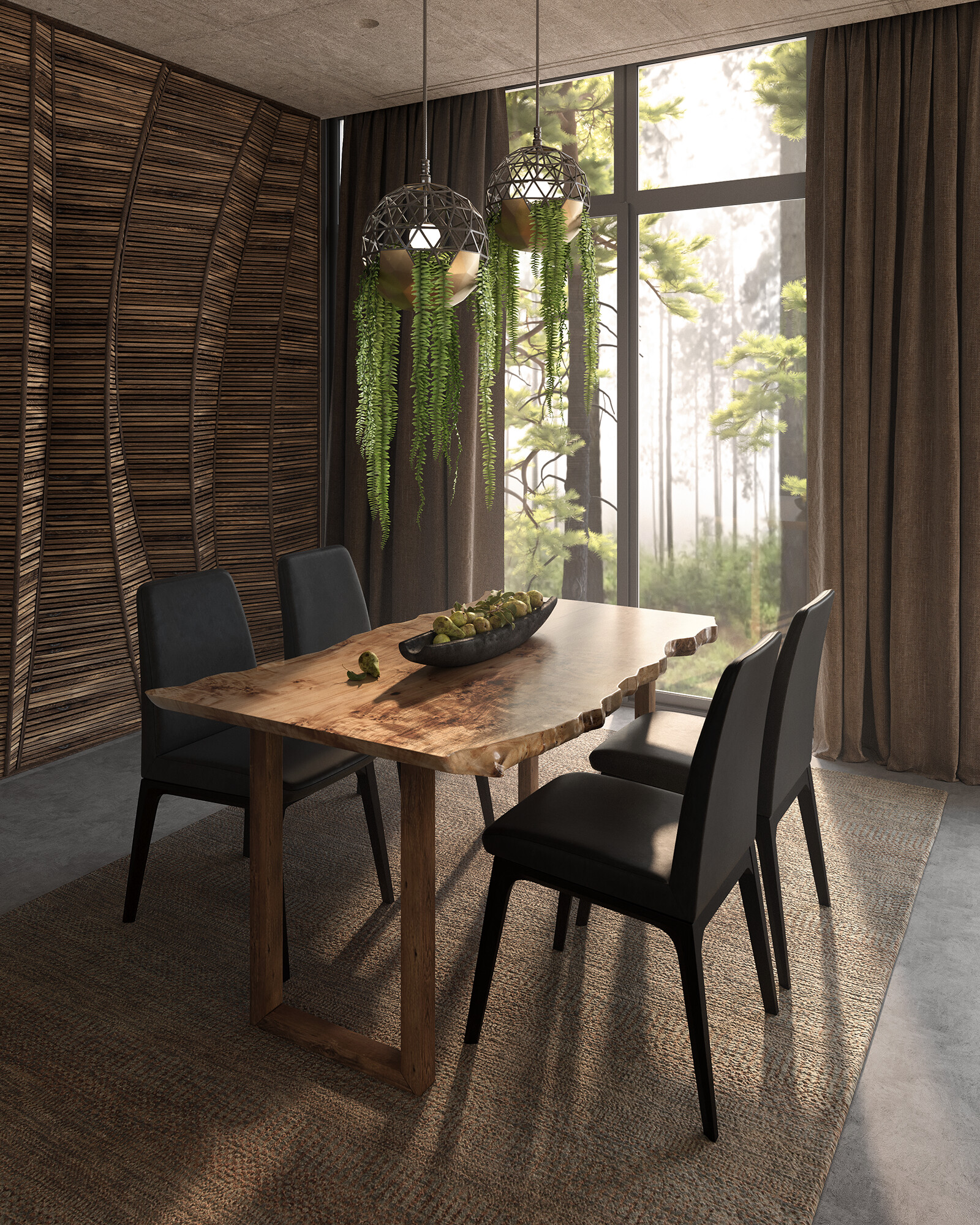 ArtStation - Product visualization of a wooden table.