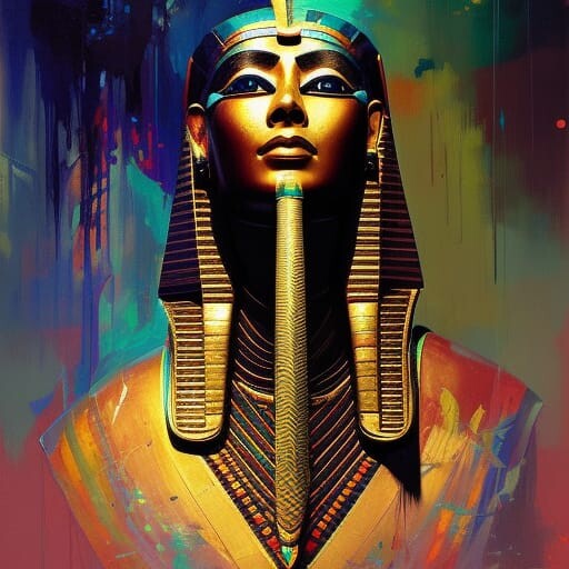 ArtStation - portrait of a pharaoh