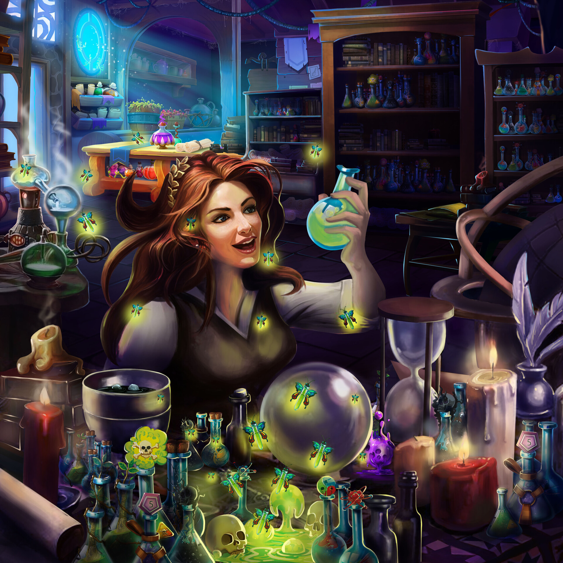 ArtStation - Chemicals Game cover Illustration