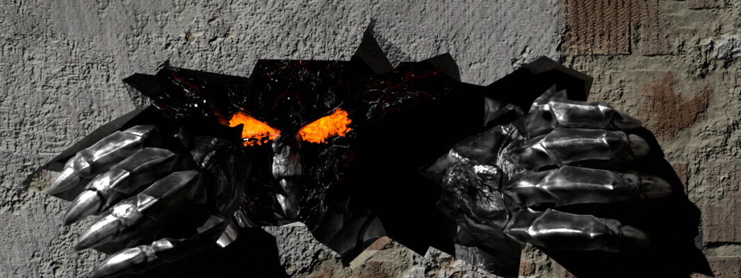 ArtStation - forced perspective Monster