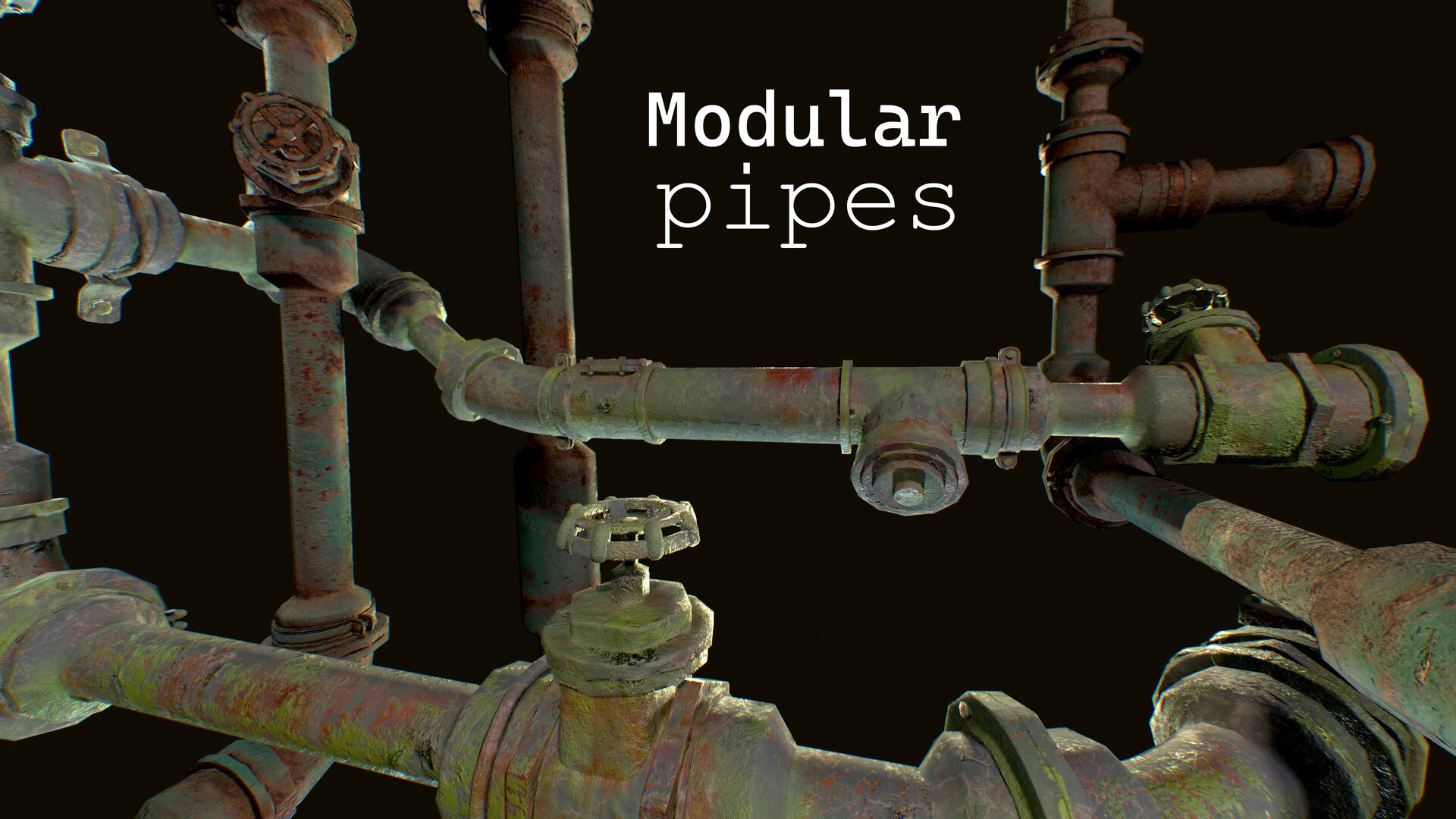 ArtStation - Game-Ready Modular Pipes Study