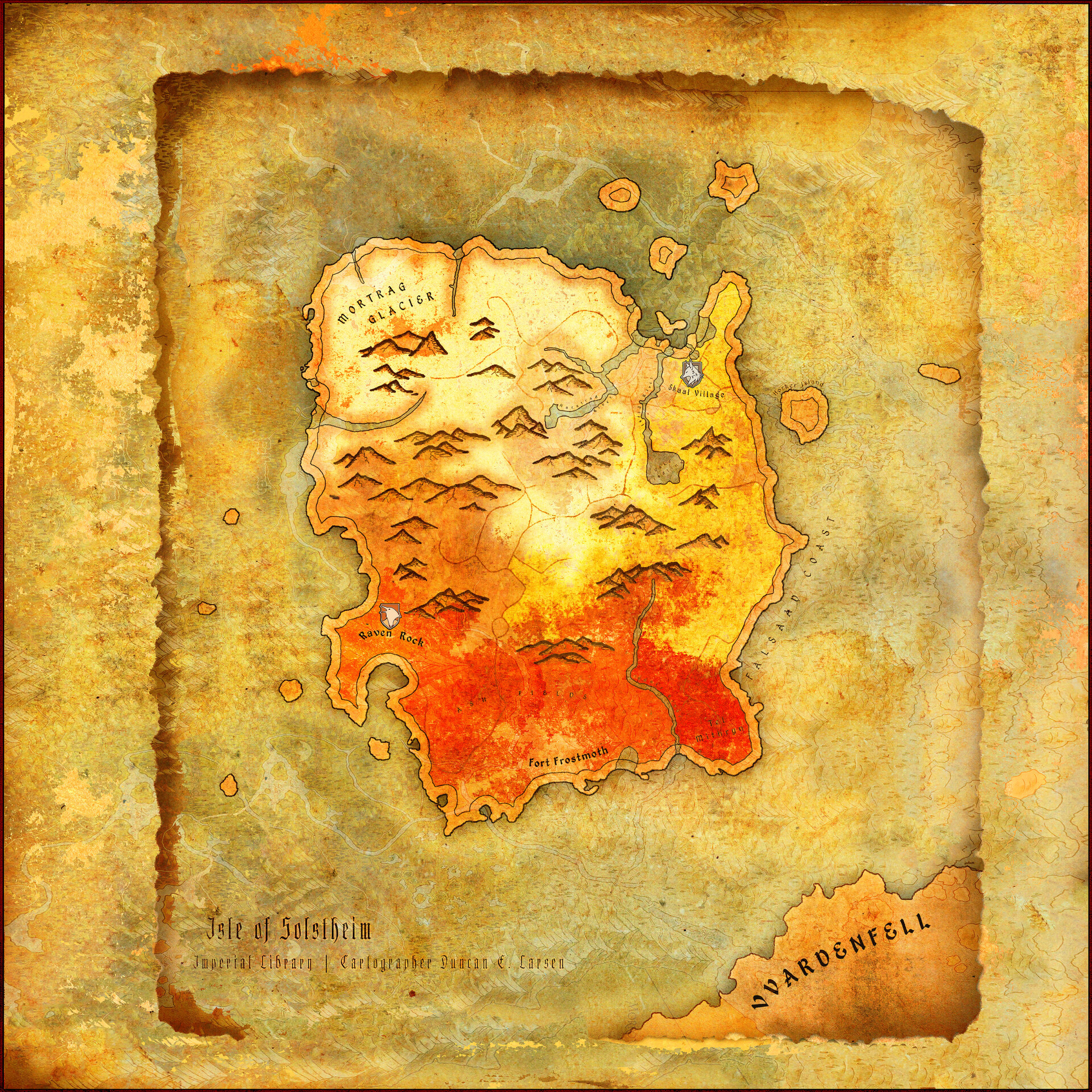 ArtStation - My Solstheim map