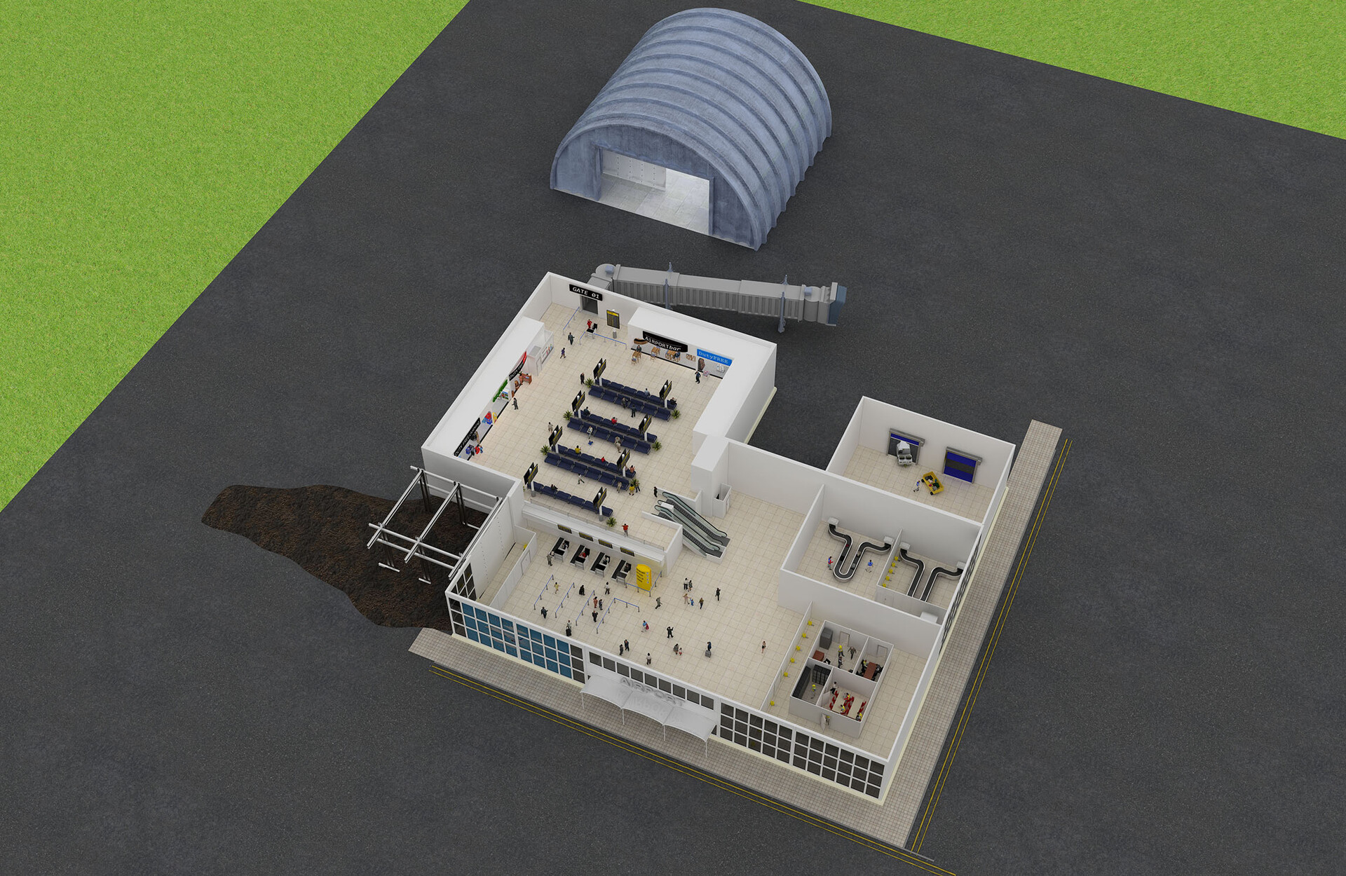 ArtStation - Client work - Large scale room dividers