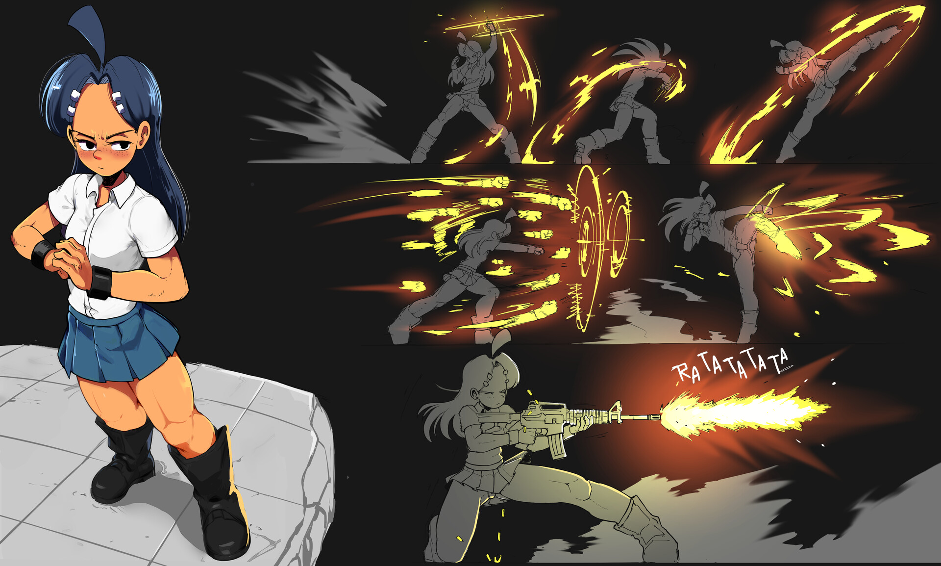 ArtStation - Sally Strong Move-set