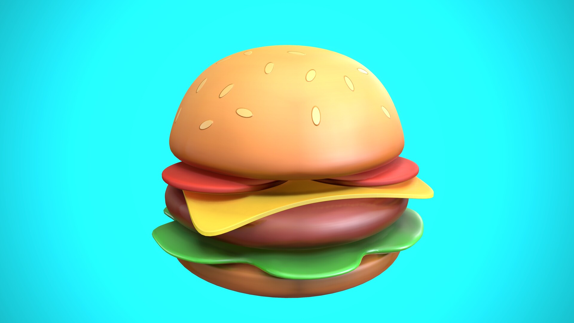 ArtStation - Stylized Burger