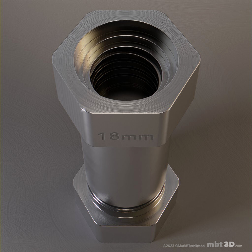 ArtStation - Blender machined part texture exercise: