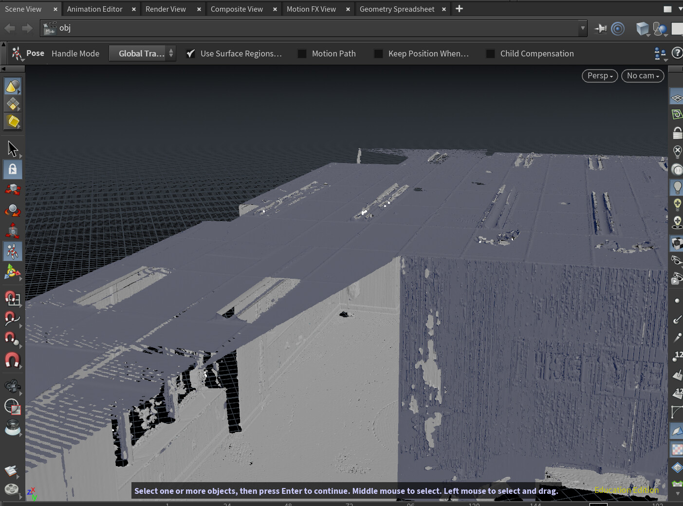 Christopher Matherne - Workflow to add normals, surface a point cloud, and have no unwanted ...
