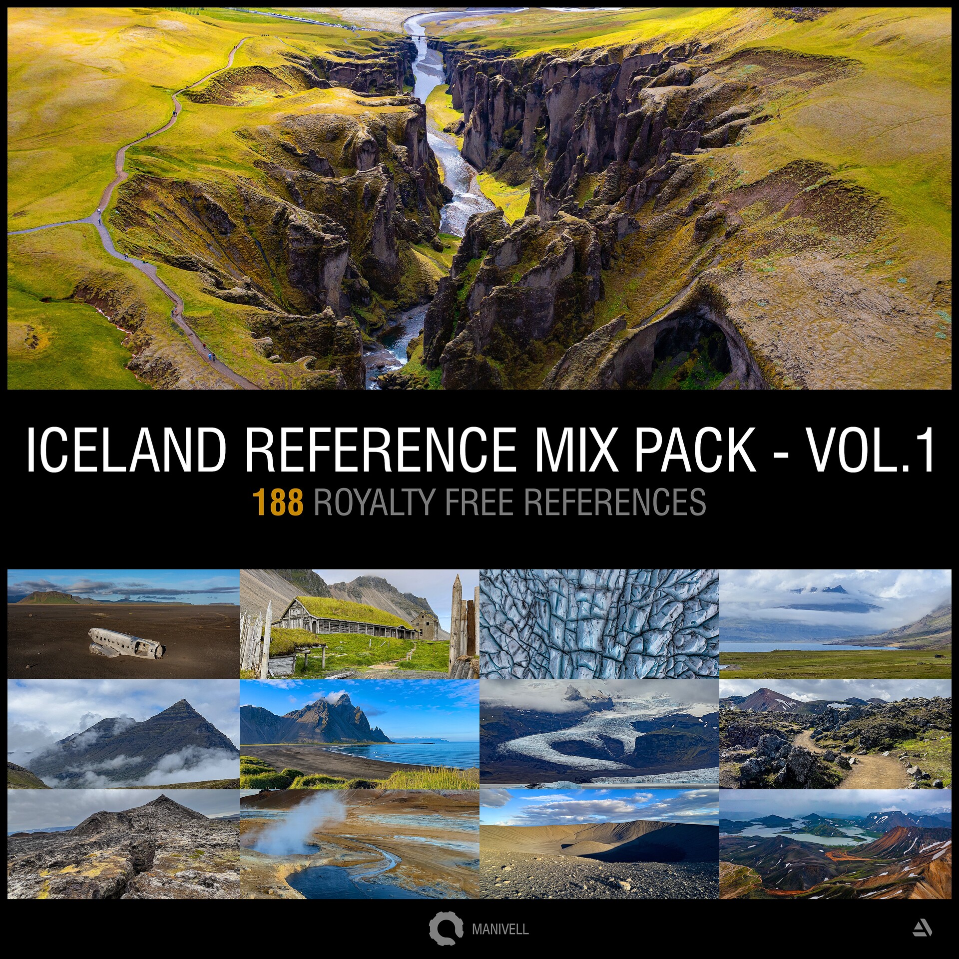 ArtStation - Iceland Reference Mix Pack - Vol.1