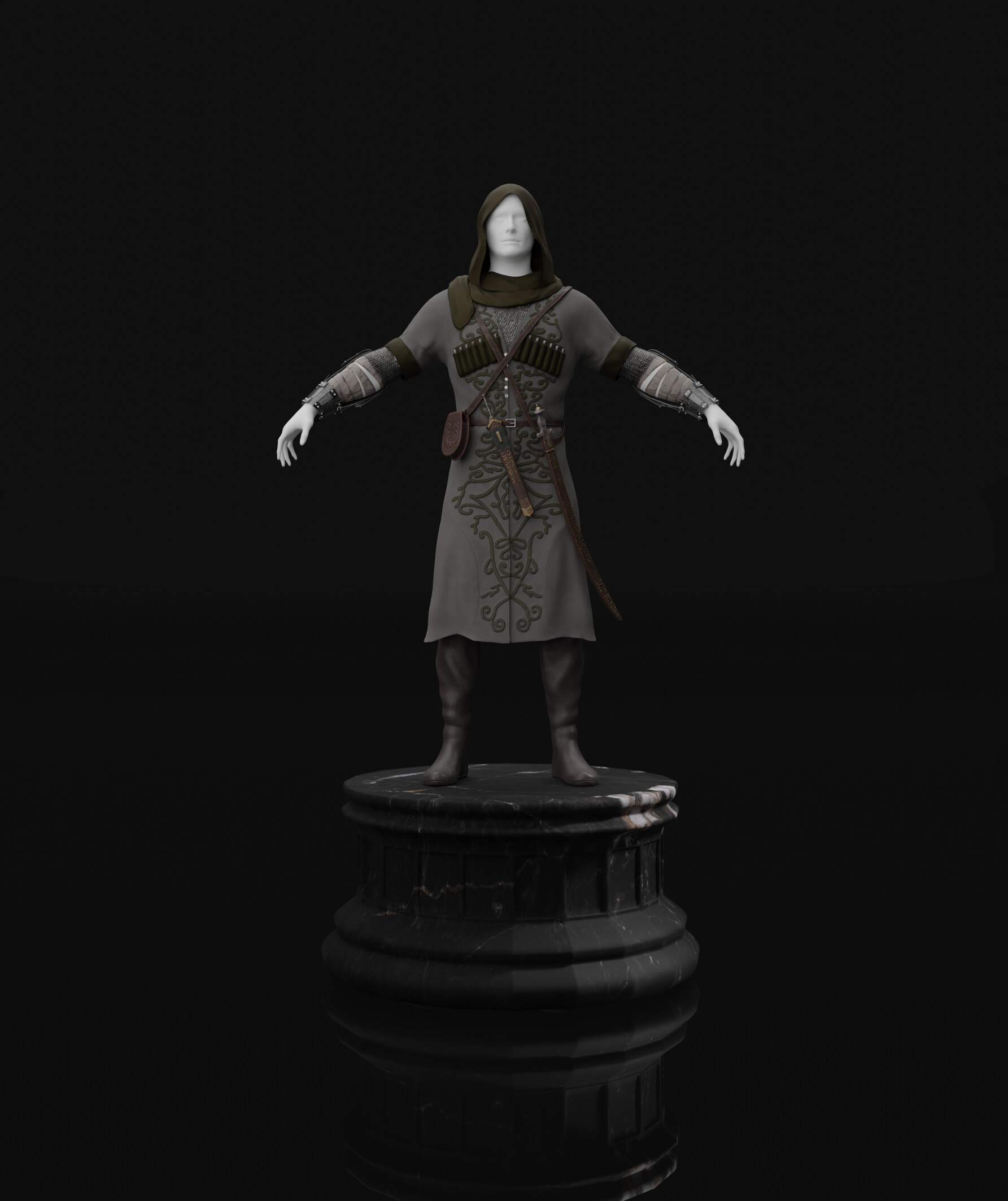 ArtStation - Georgian "Folk Dress" (Chokha)