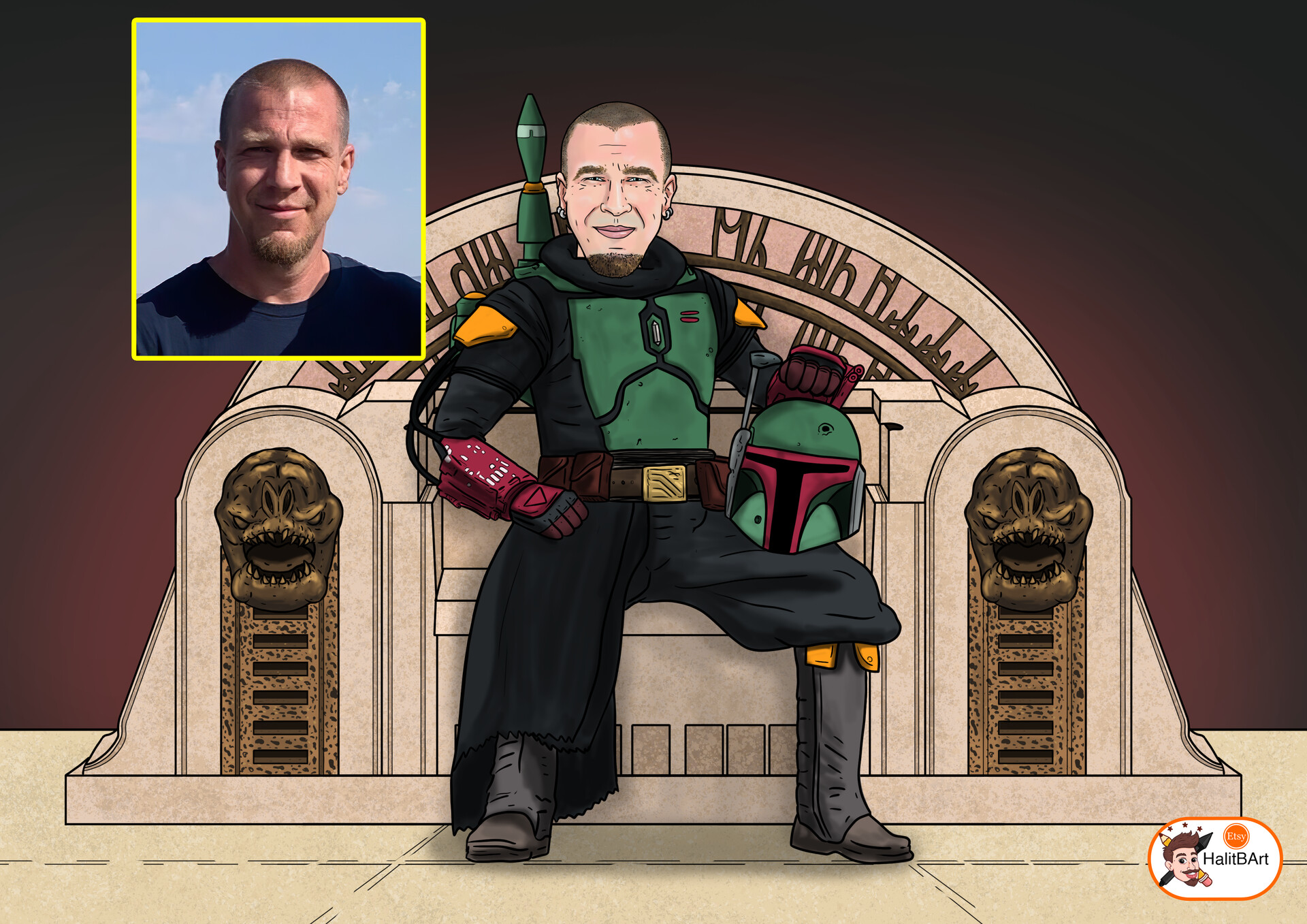 halit büyükyılmaz - Turn me in to Jedi ! Etsy:HalitBArt