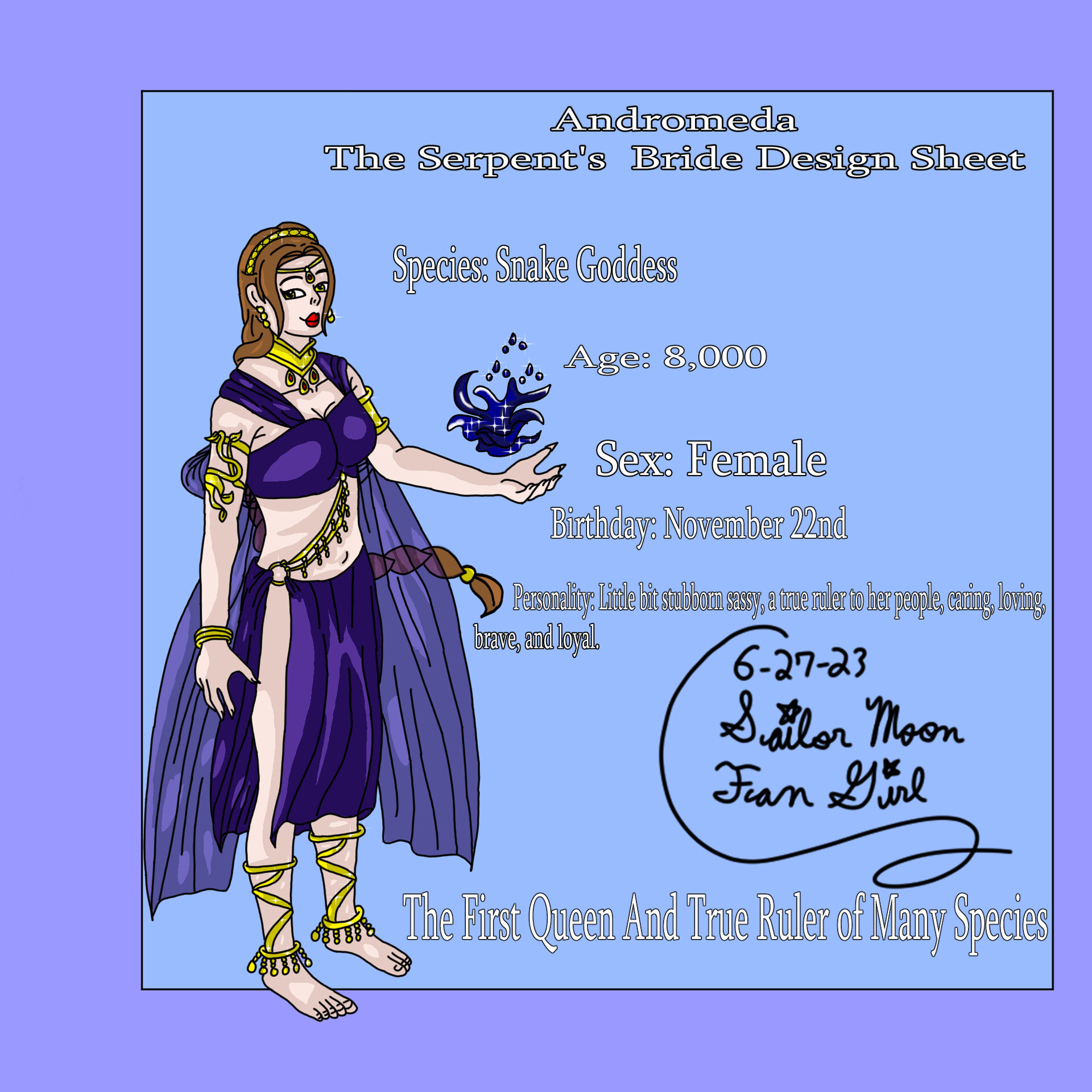 ArtStation - Andromeda The Serpent's Bride Design Sheet