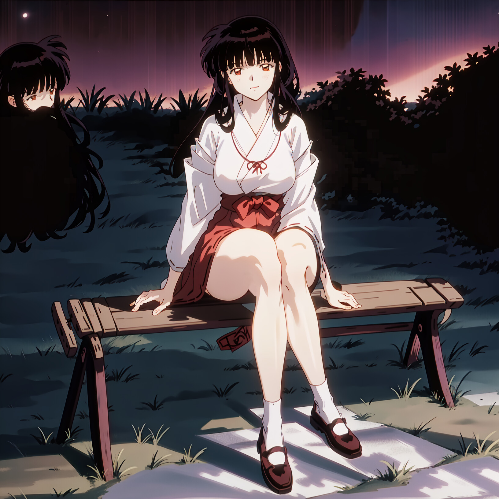 ArtStation - kikyo/kikyou in inuyasha, two variations