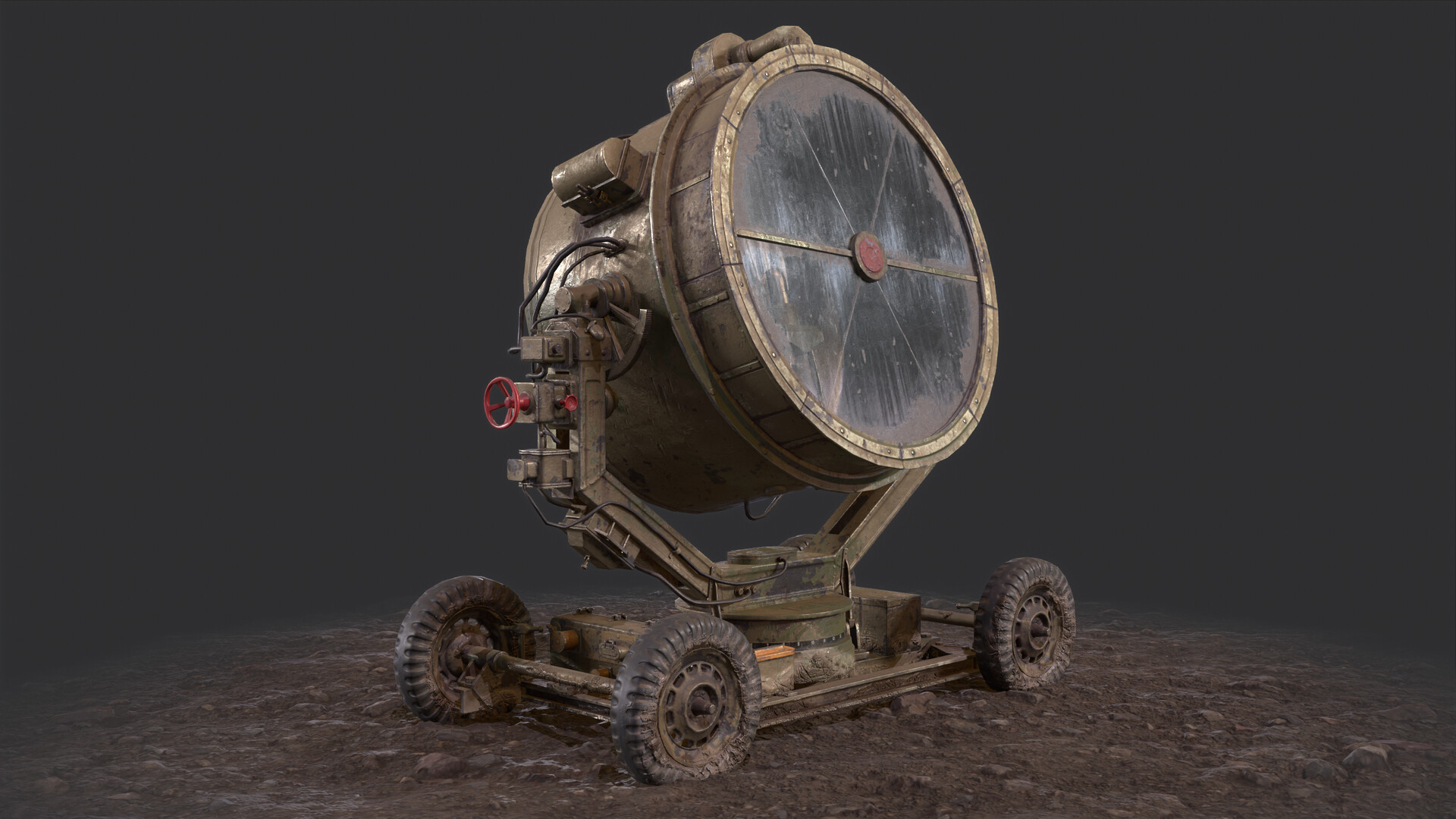 ArtStation - 3D Military Searchlight USSR