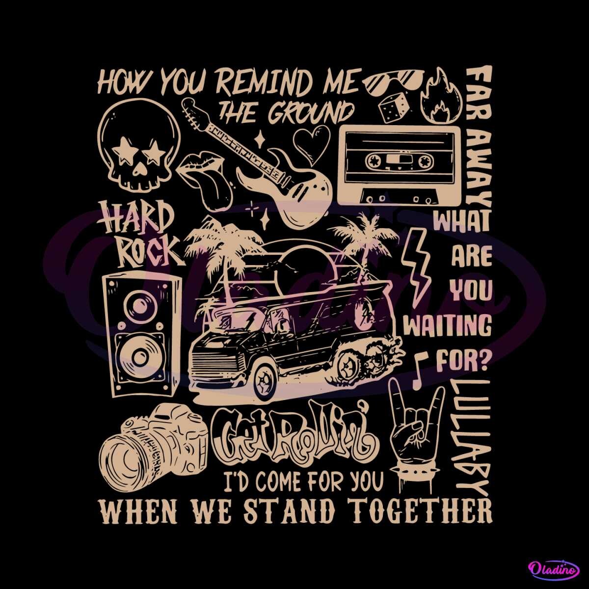 ArtStation - Vintage Nickelback Rock Band Tour 2023 SVG Digital Cricut File