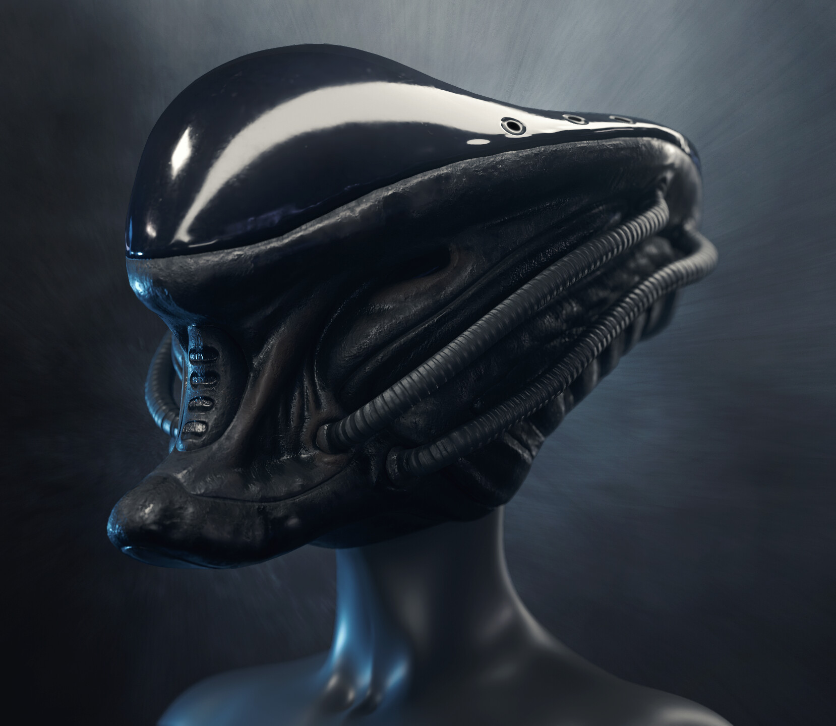 ArtStation - Alien Helmet
