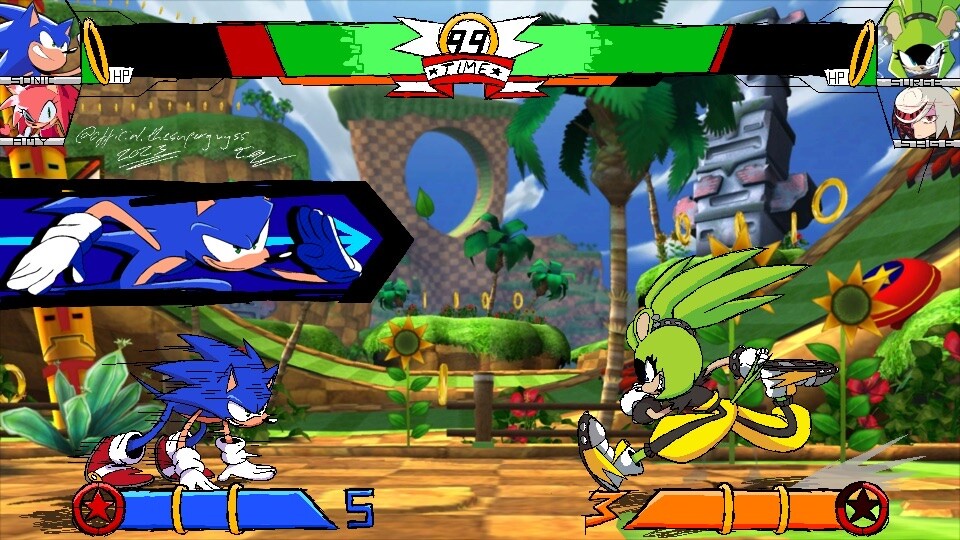 ArtStation - 2D sonic fighting game concept