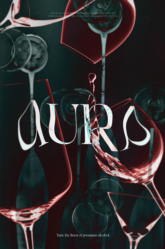 ArtStation - AURA - Premium alcohol poster