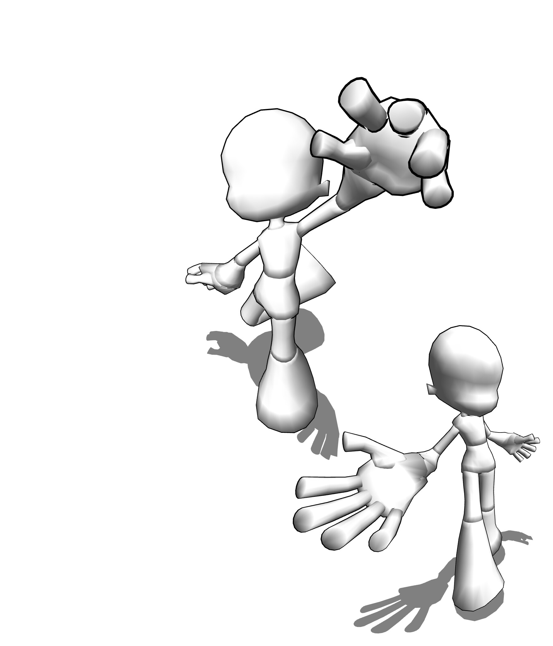 ArtStation - 3D Posing test (Downloaded CSP workshop models)