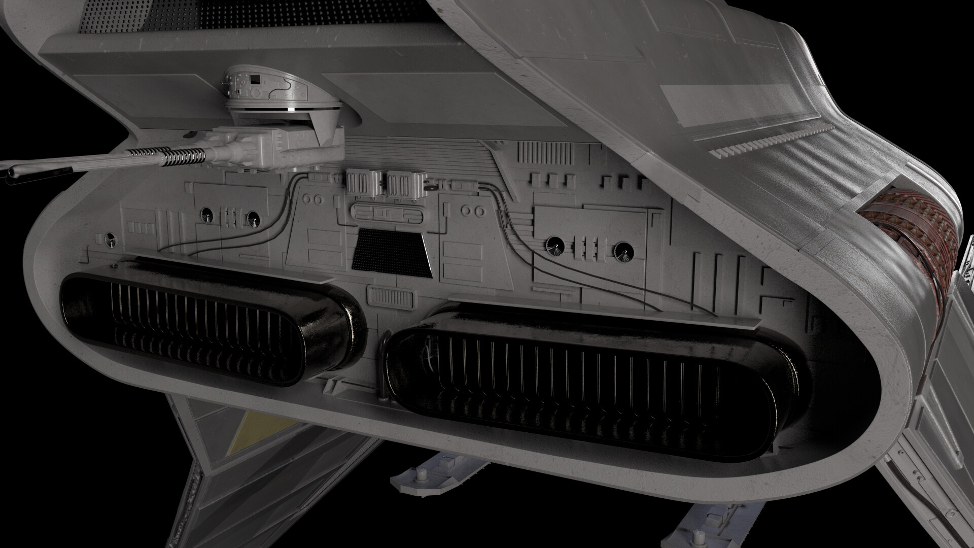 Antoine Danion - Theta-class shuttle - Star Wars Palpatine's spaceship