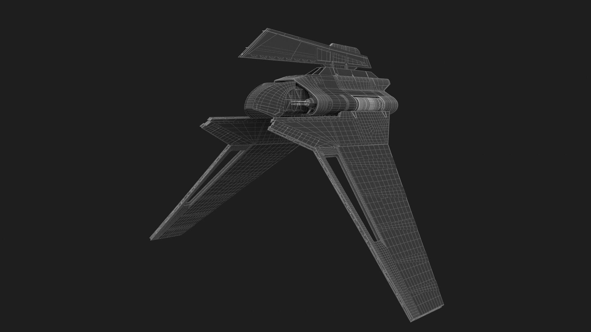 Antoine Danion - Theta-class shuttle - Star Wars Palpatine's spaceship