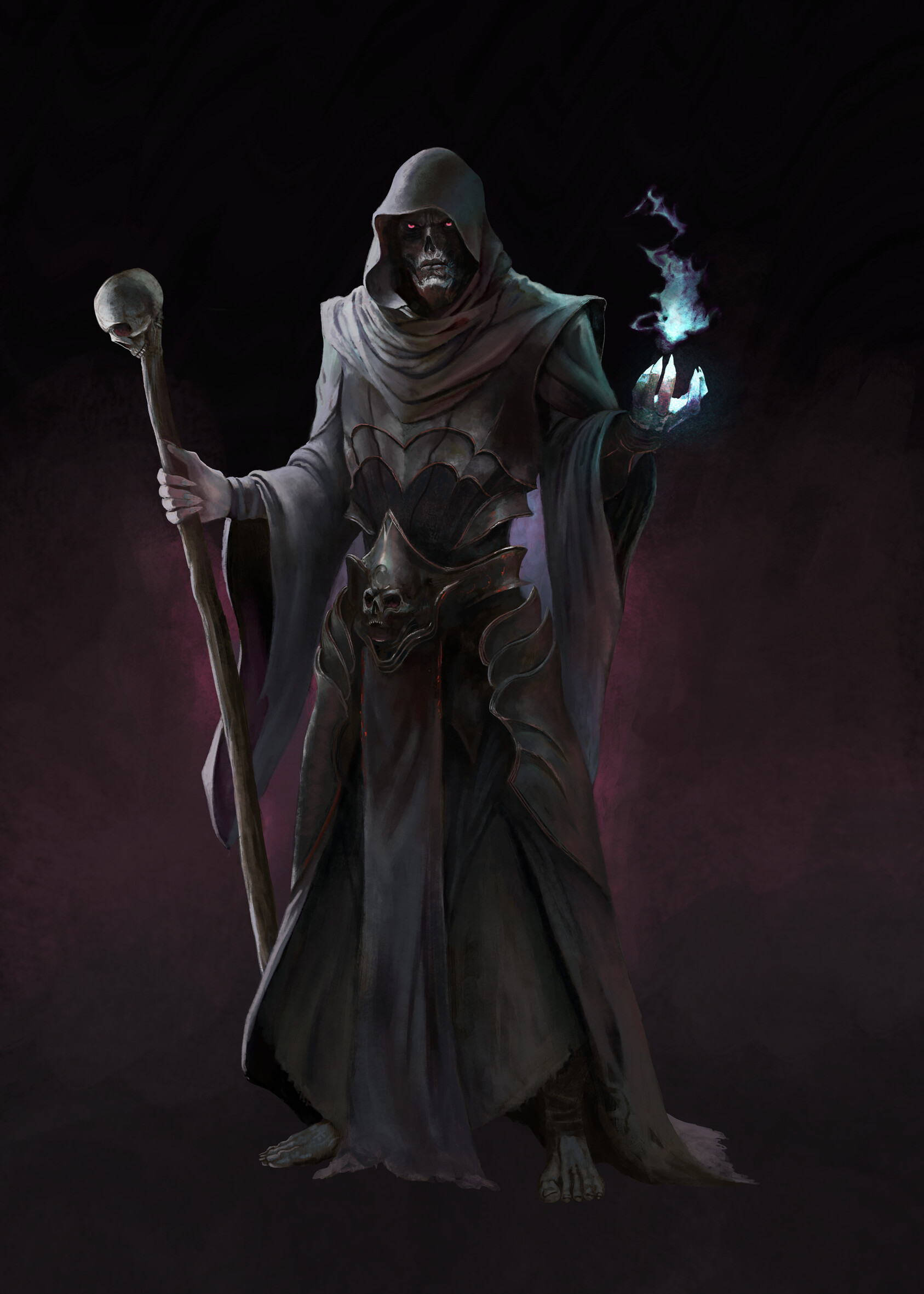 ArtStation - Xchul, Necromancer concept