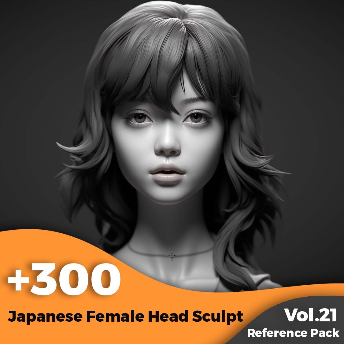 3D Head Sculpt References in 4K - Tika Art - +300 Japanese Female Head ...