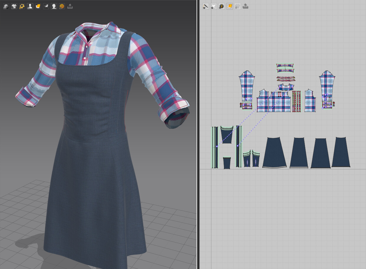 ArtStation - Stina Cloth simulation