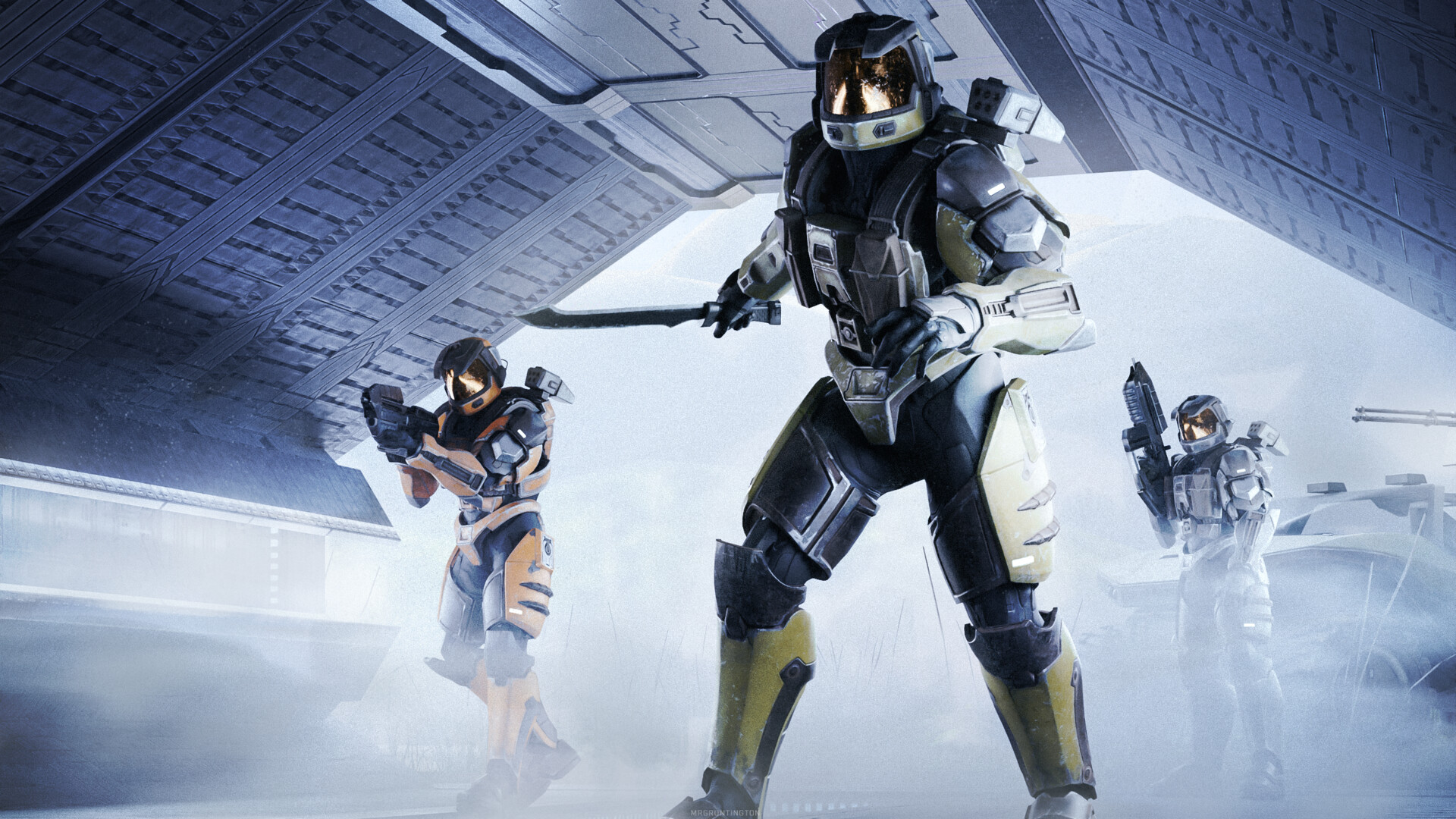 ArtStation - [ FAN ART ] SPARTAN TEAM VICTOR