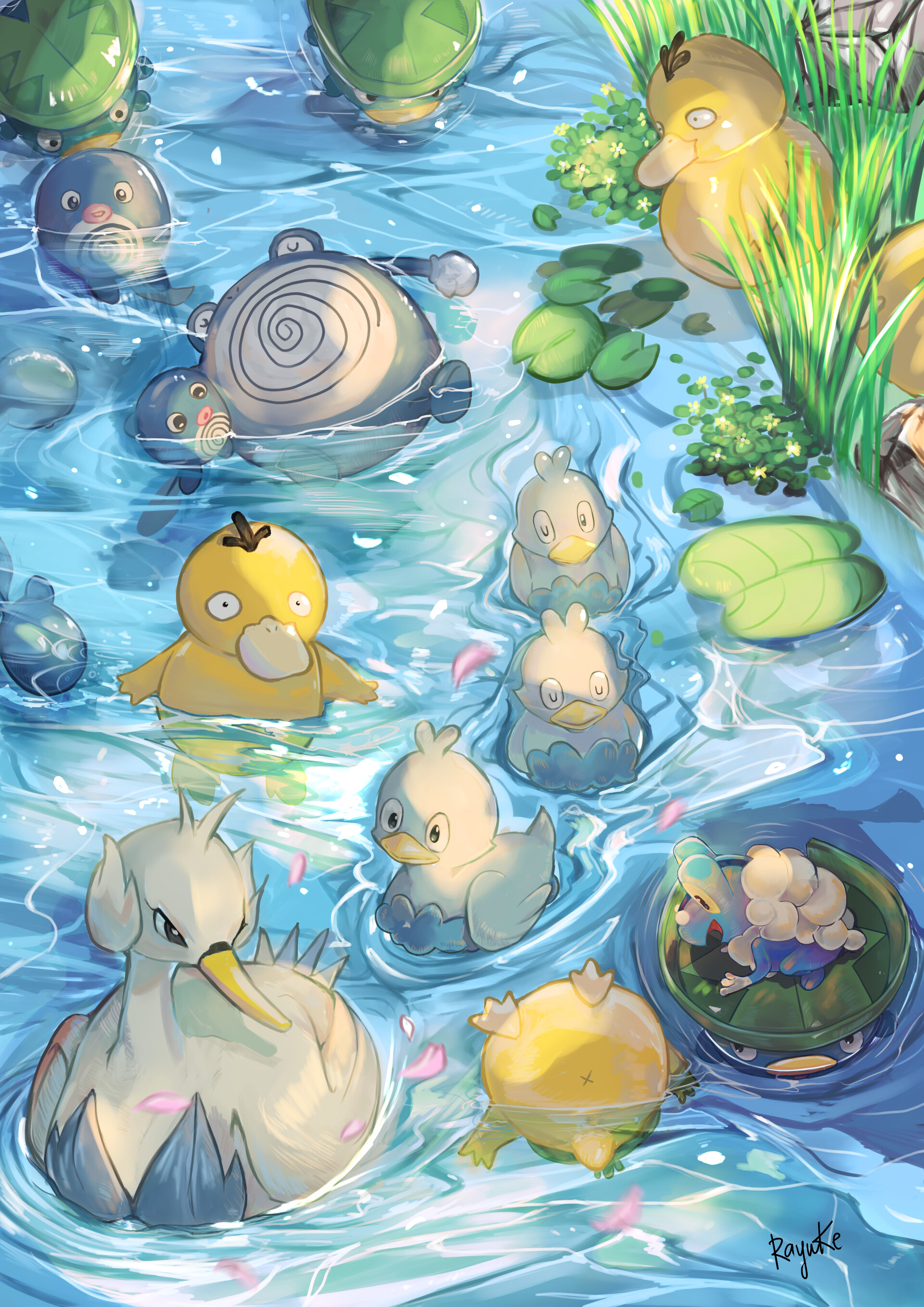 ArtStation - Pond Pokemon