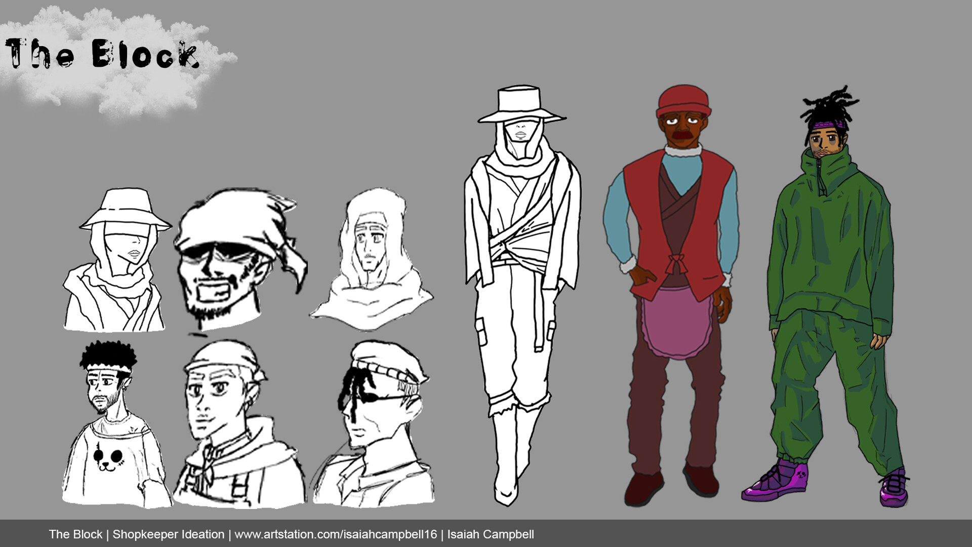 Isaiah Campbell - The Block | Character Design