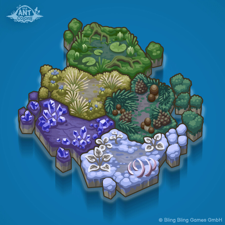 ArtStation - Idle Ant Colony - Continent Map