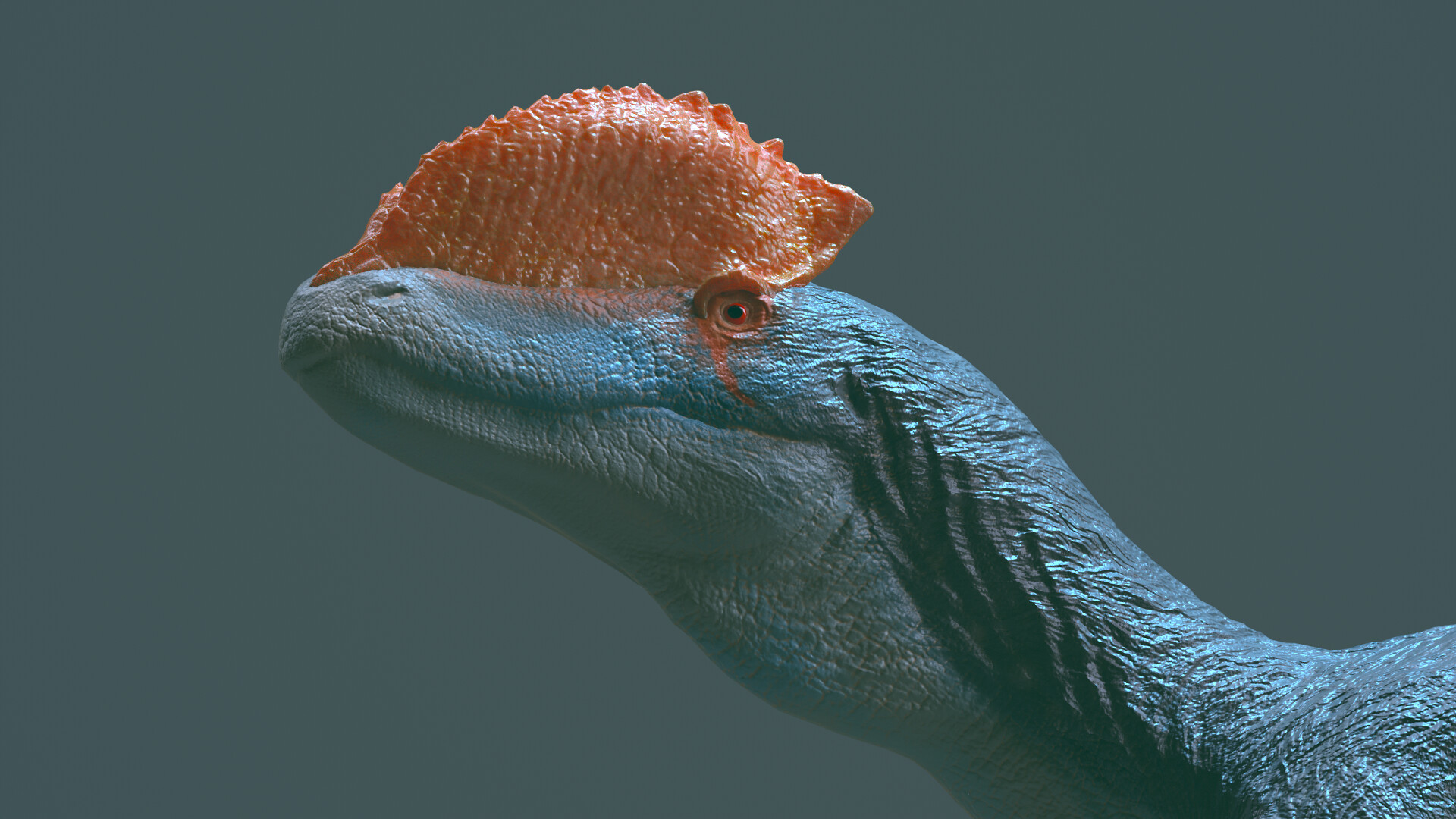 ArtStation - Dilophosaurus wetherilli - Statue for 3D printing