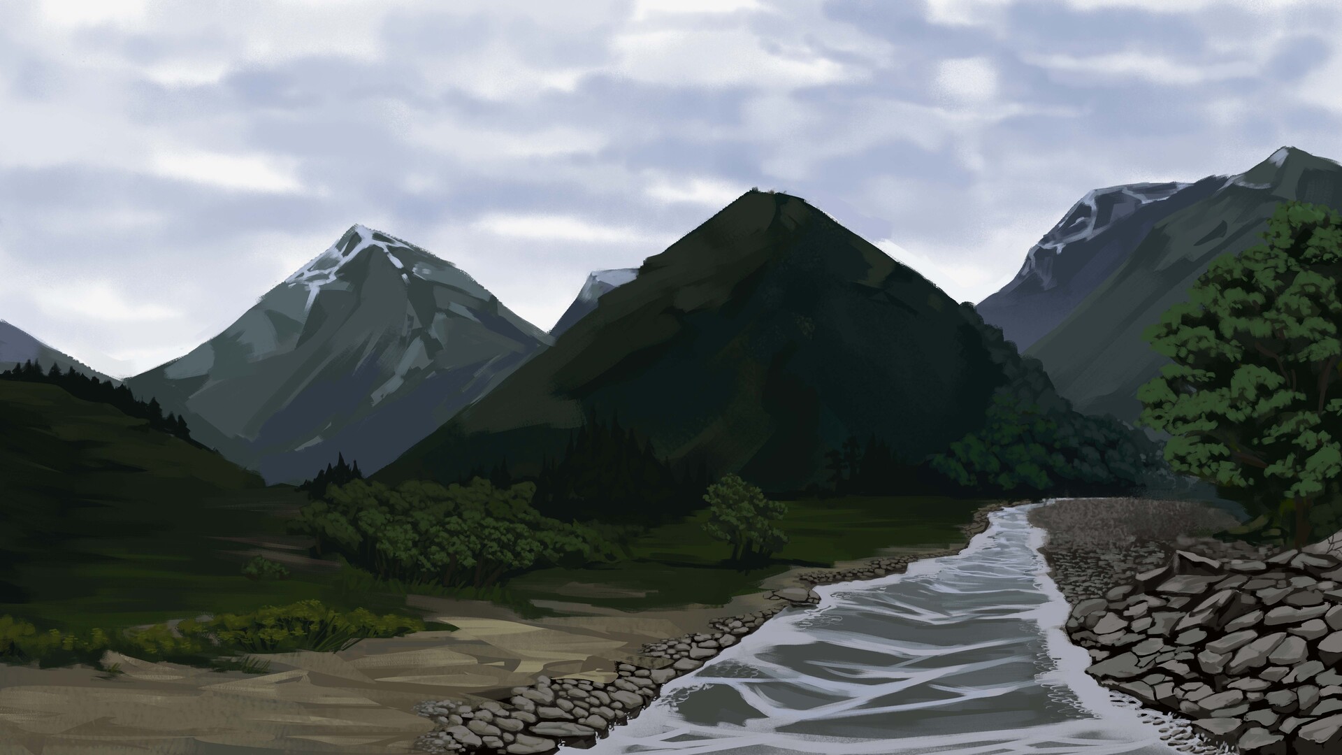 ArtStation - Backgrounds for visual novel