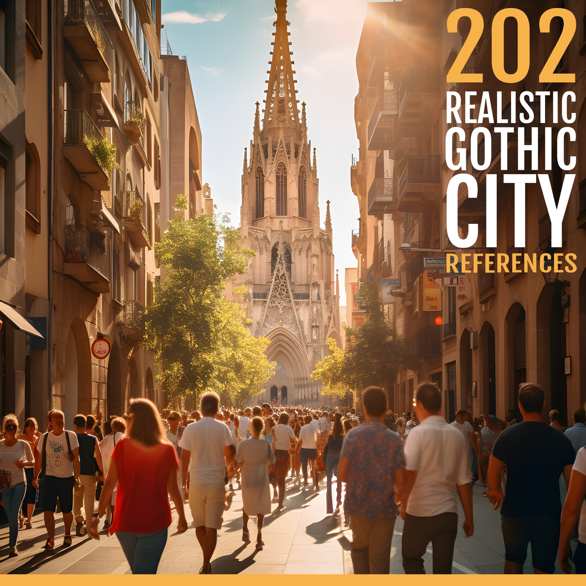 ArtStation - 202 Realistic Gothic City Reference