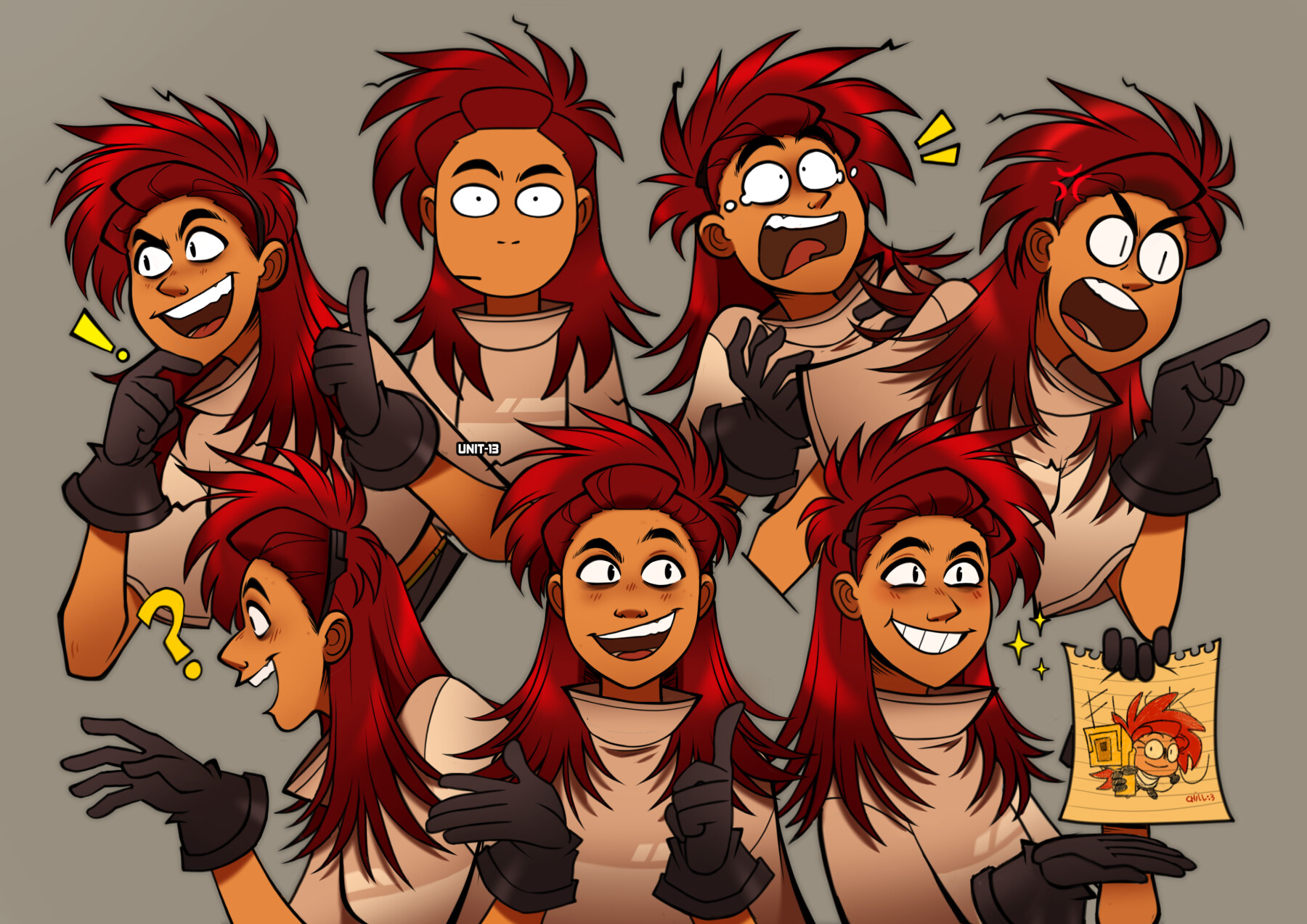 ArtStation - Chill facial expresions