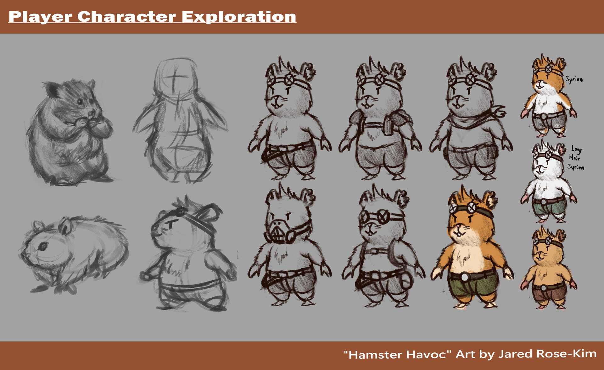 Jared Rose-Kim - Hamster Havoc - Production Art