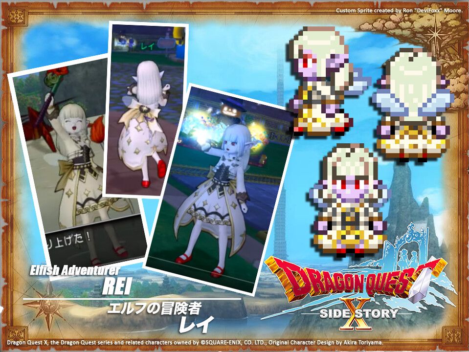 ArtStation - Sprite Commission "Elfish Adventurer Rei" / 「エルフの冒険者レイ ...