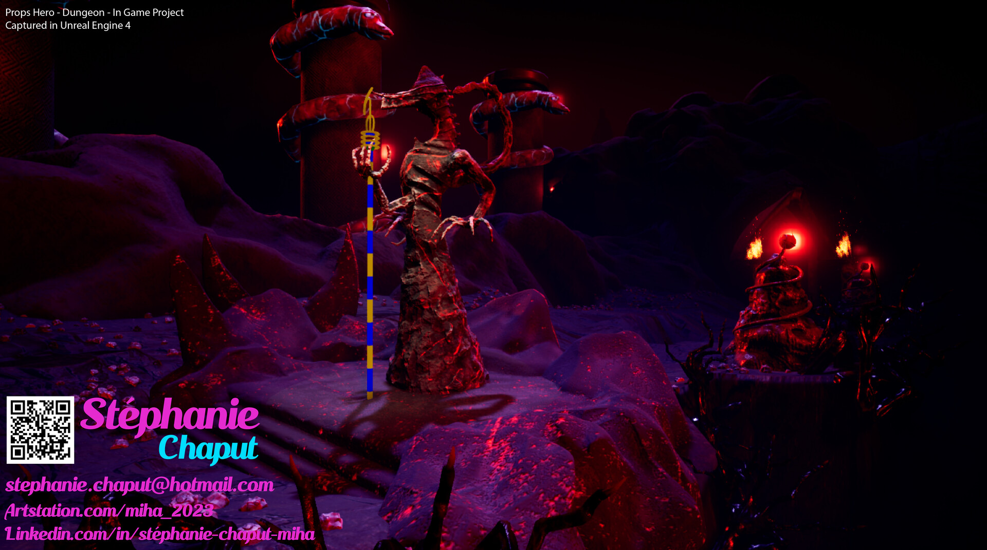 ArtStation - Hell Statue - Dungeon Props