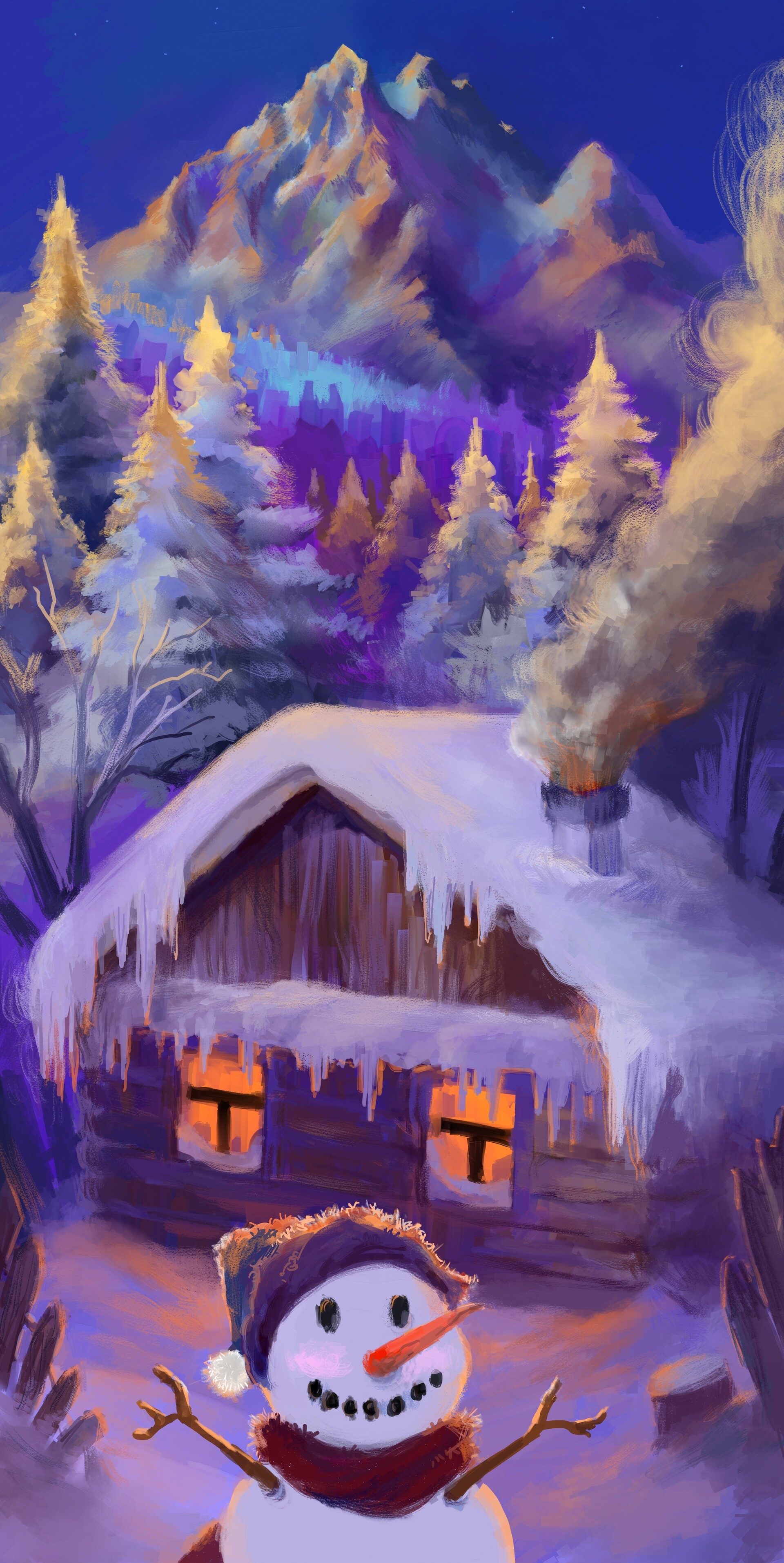 ArtStation - New Year's Snowman