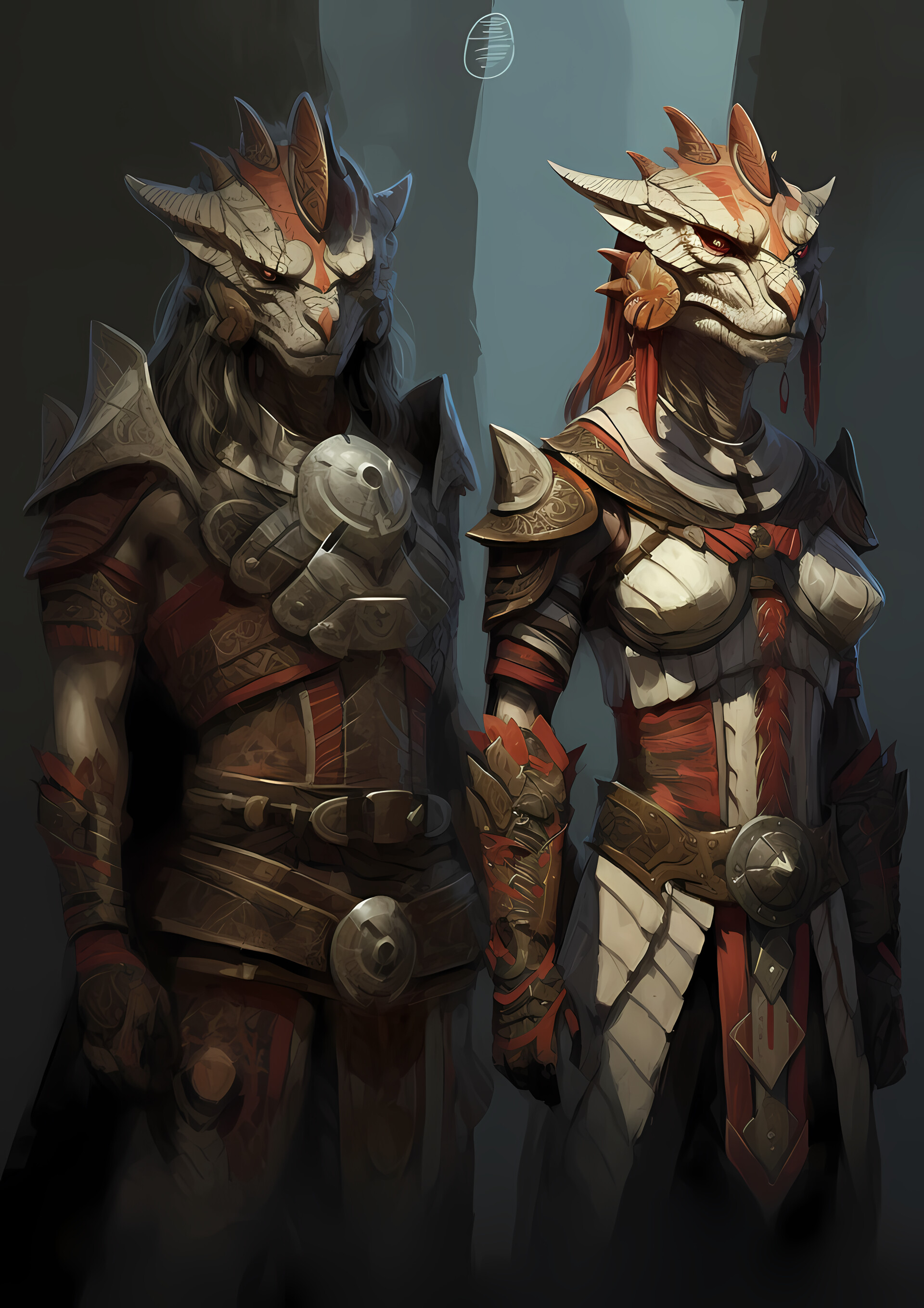 ArtStation - Lizardkin Race, Concept