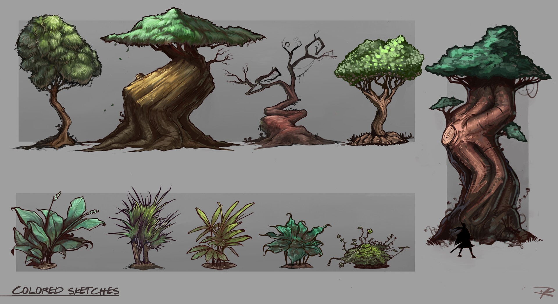 ArtStation - Tree/Plant Concepts