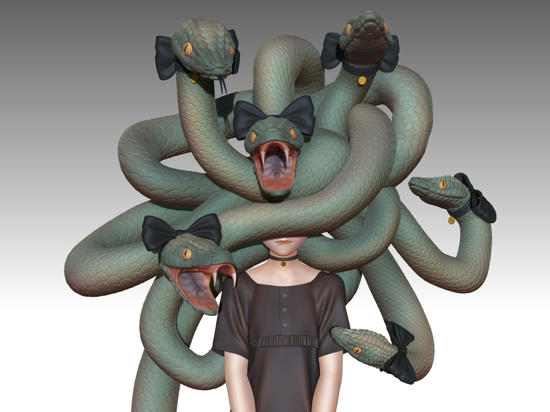 ArtStation - Snake girl