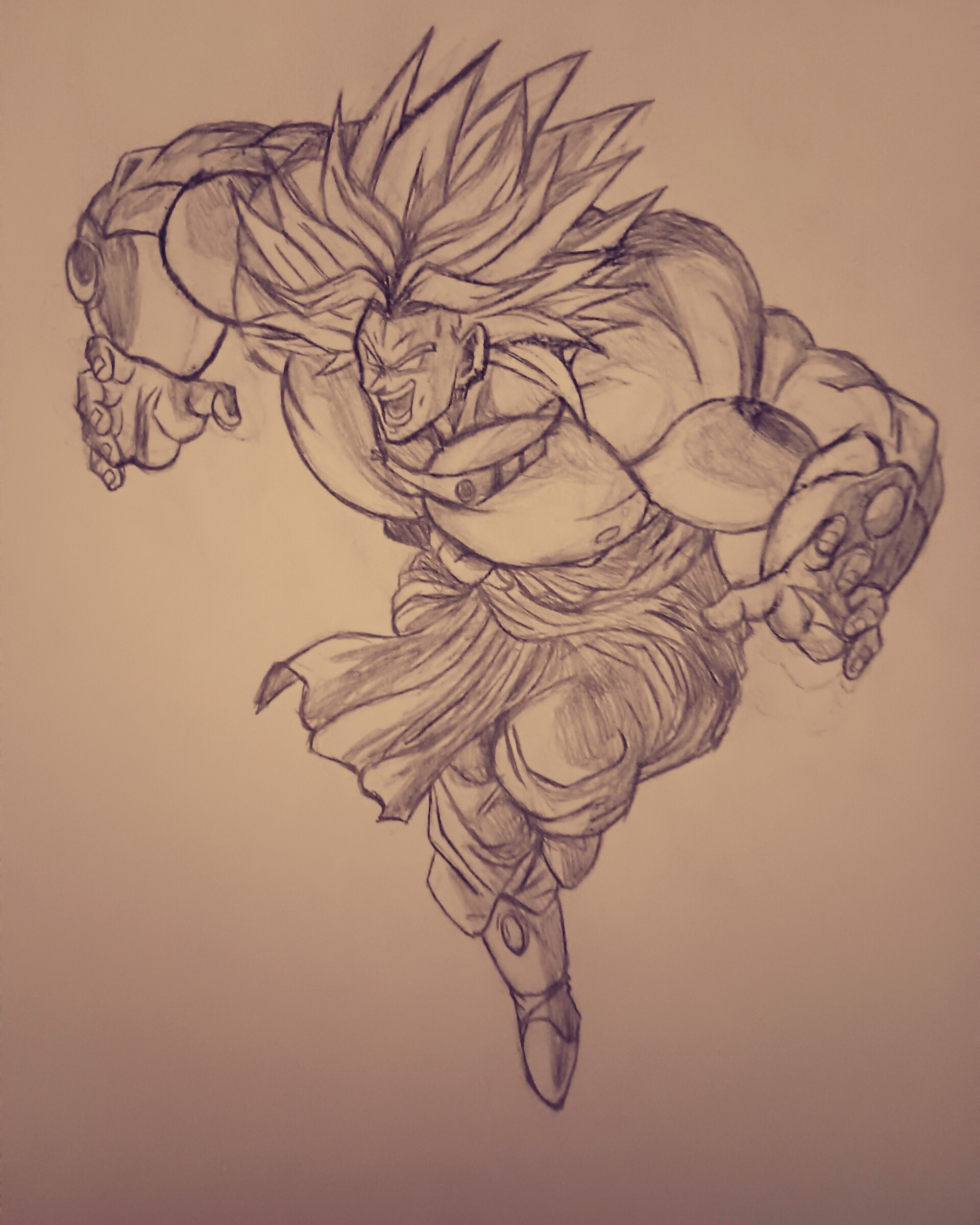 Broly Drawings In Pencil