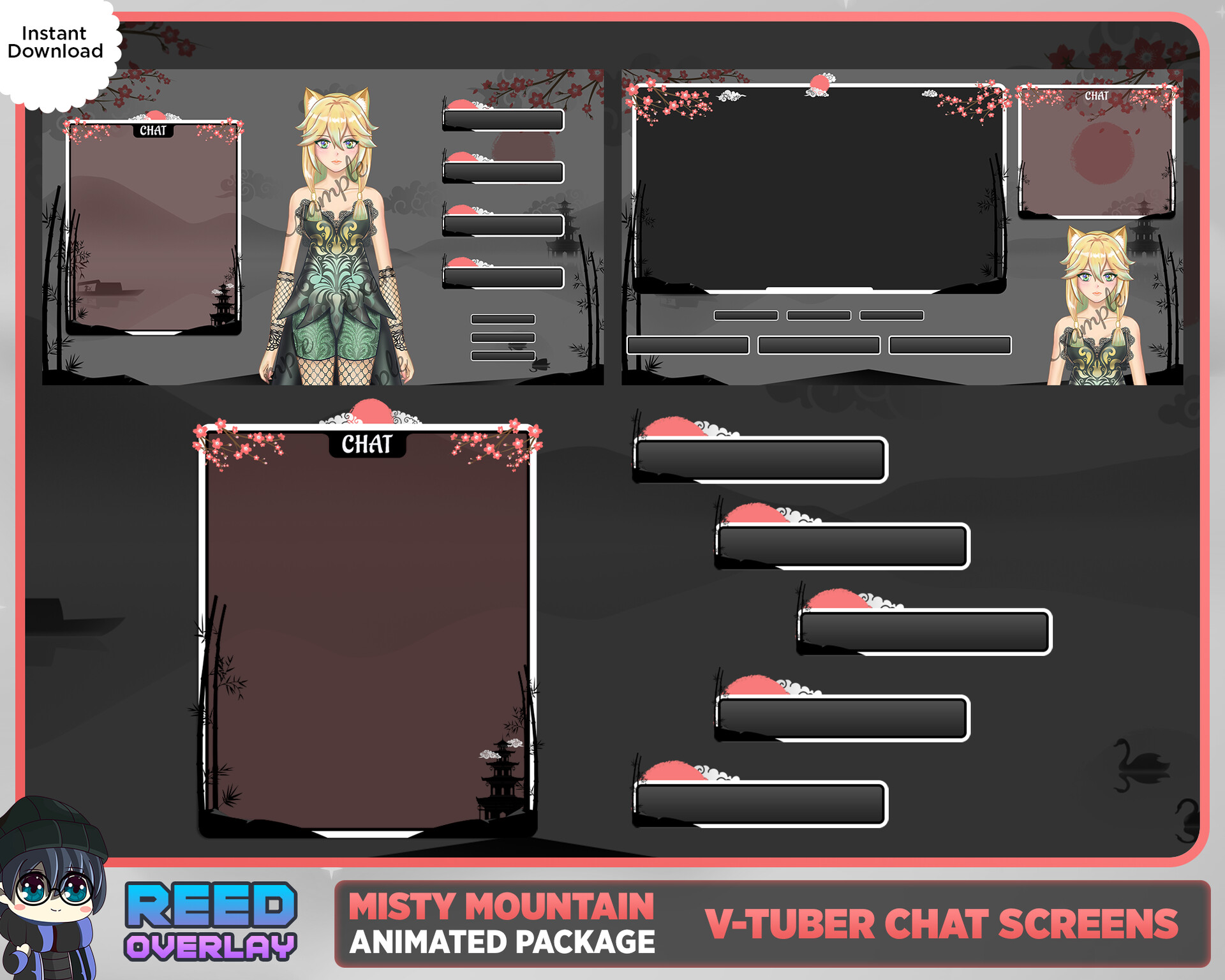 Clow Reed - Japan Cherry Blossom Stream Package "Misty Mountain"