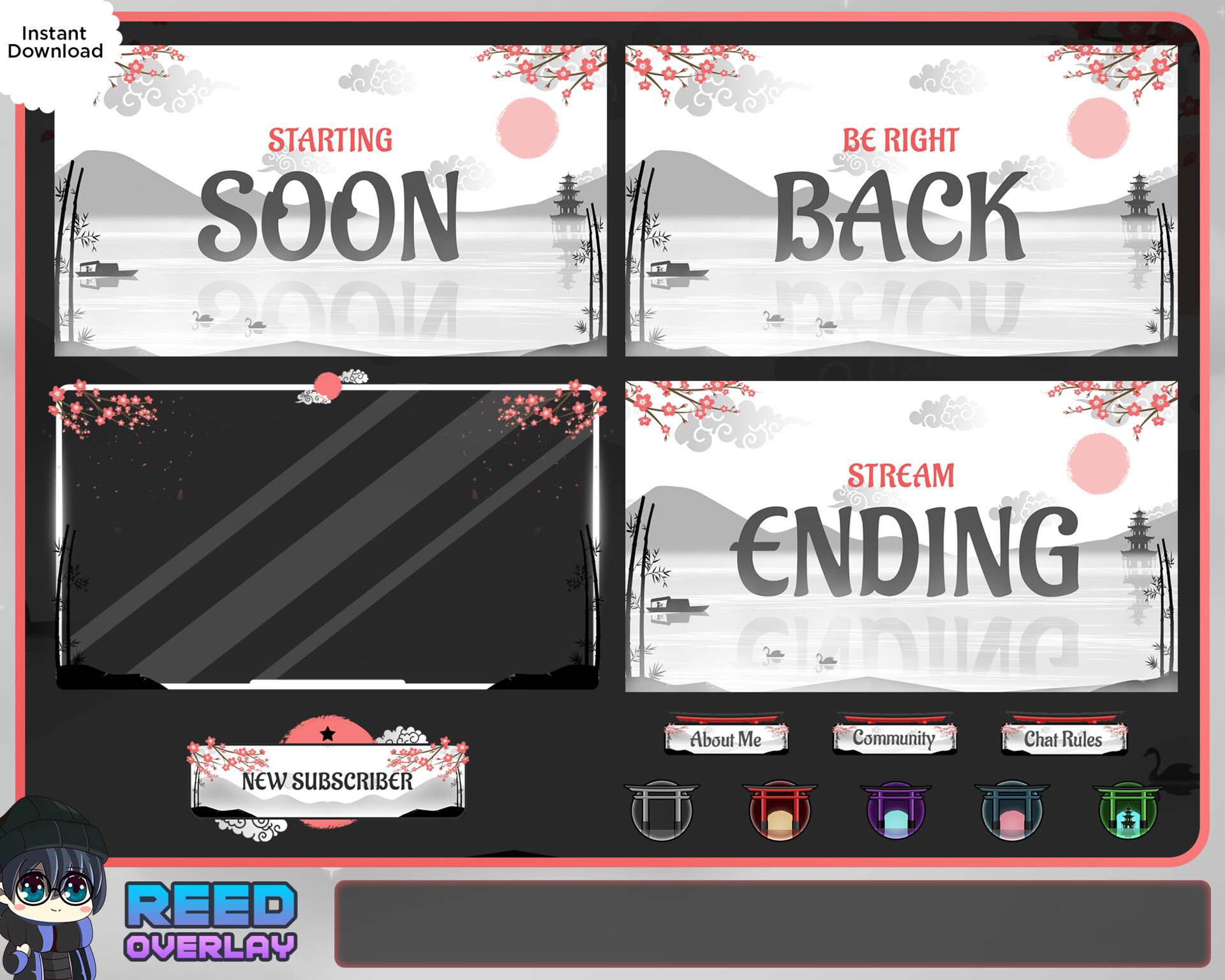 Clow Reed - Japan Cherry Blossom Stream Package "Misty Mountain"