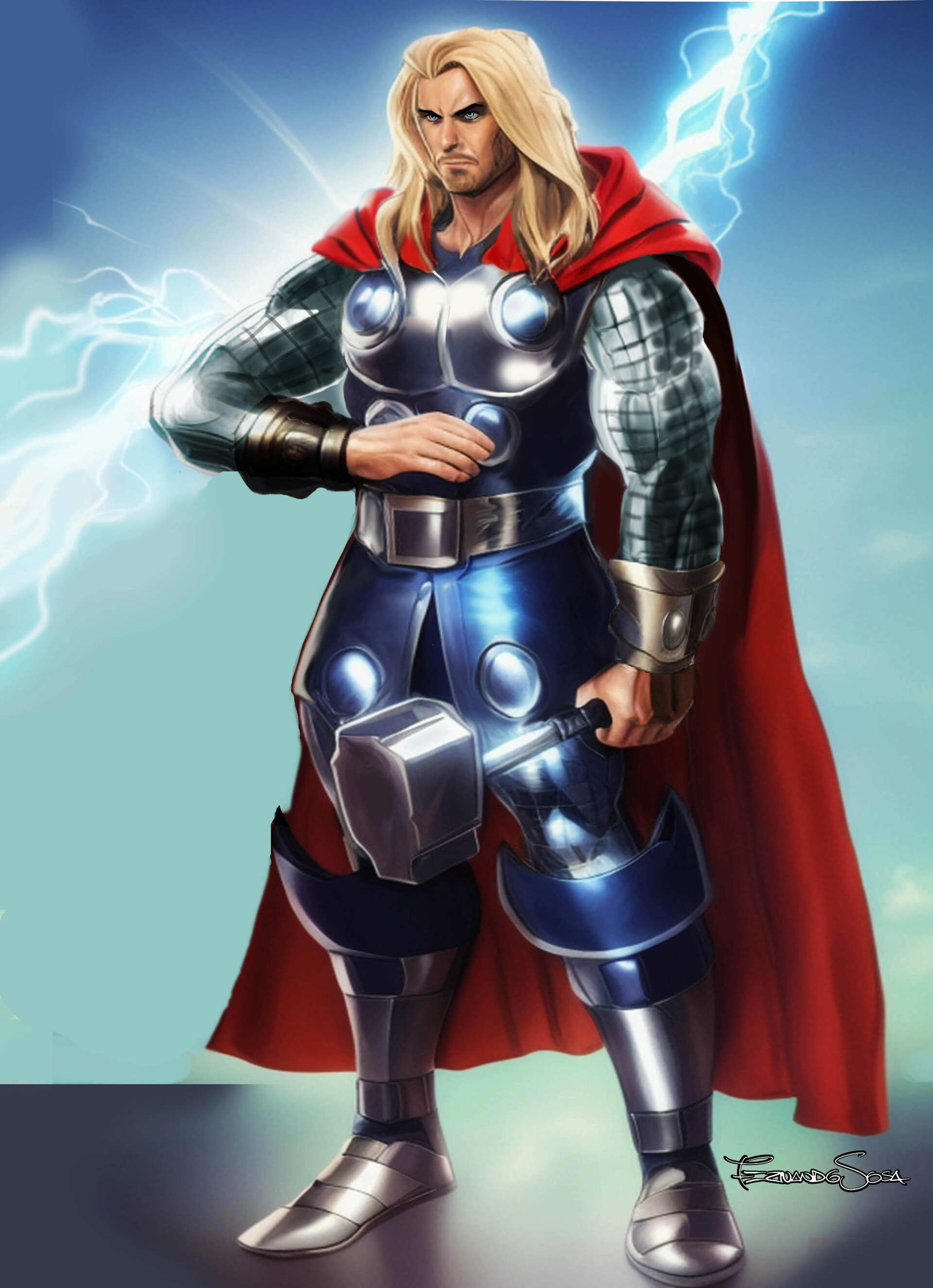 ArtStation - Thor,god of Thunder